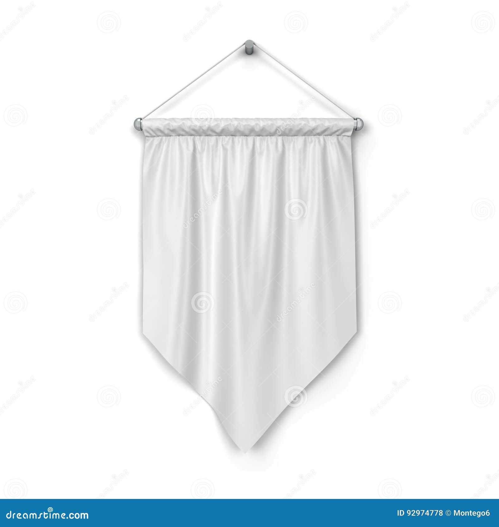 Blank pennant stock illustration. Illustration of banner - 92974778