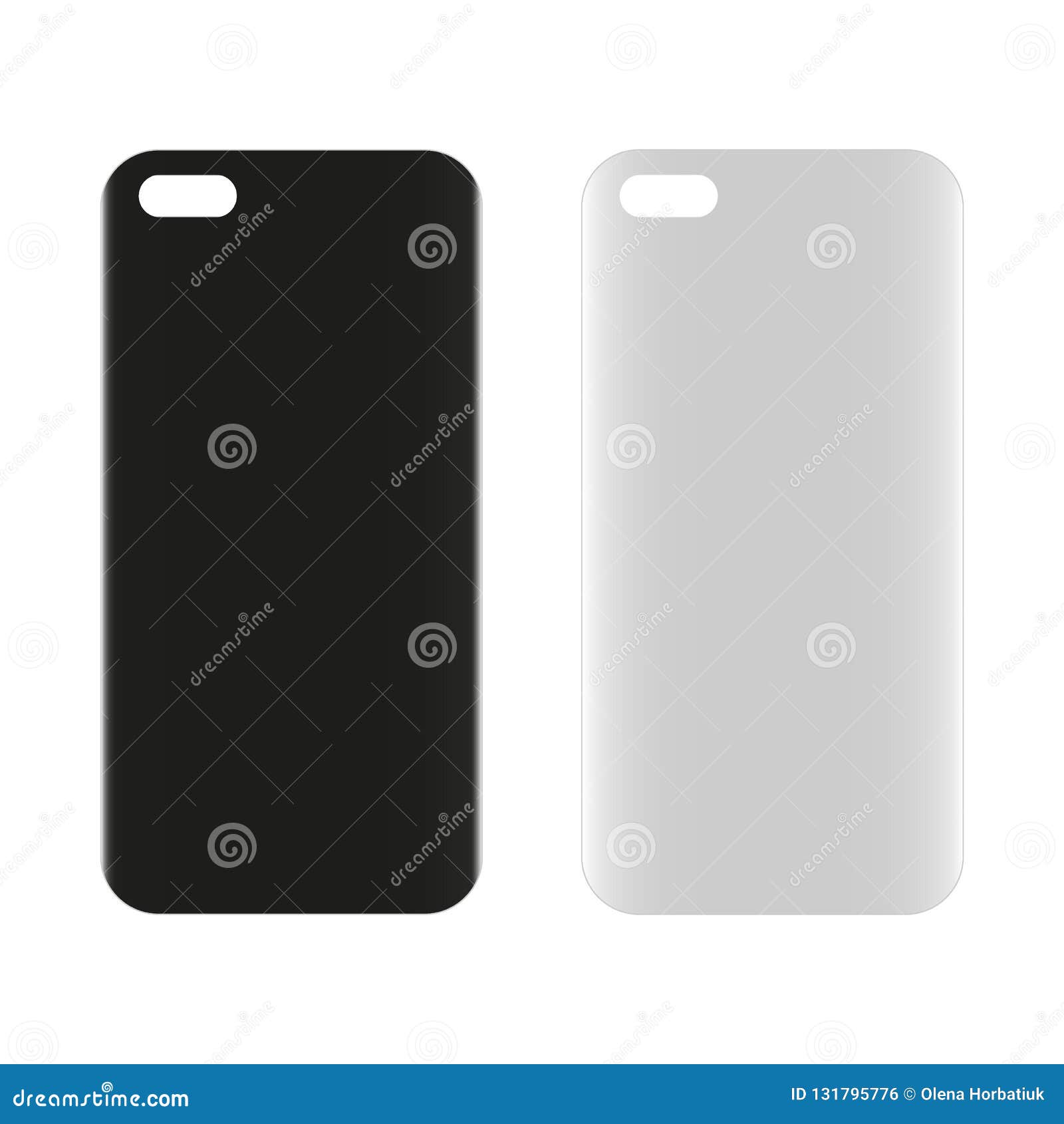 Blank Phone Case. Vector Illustration Stock Vector - Illustration of ...