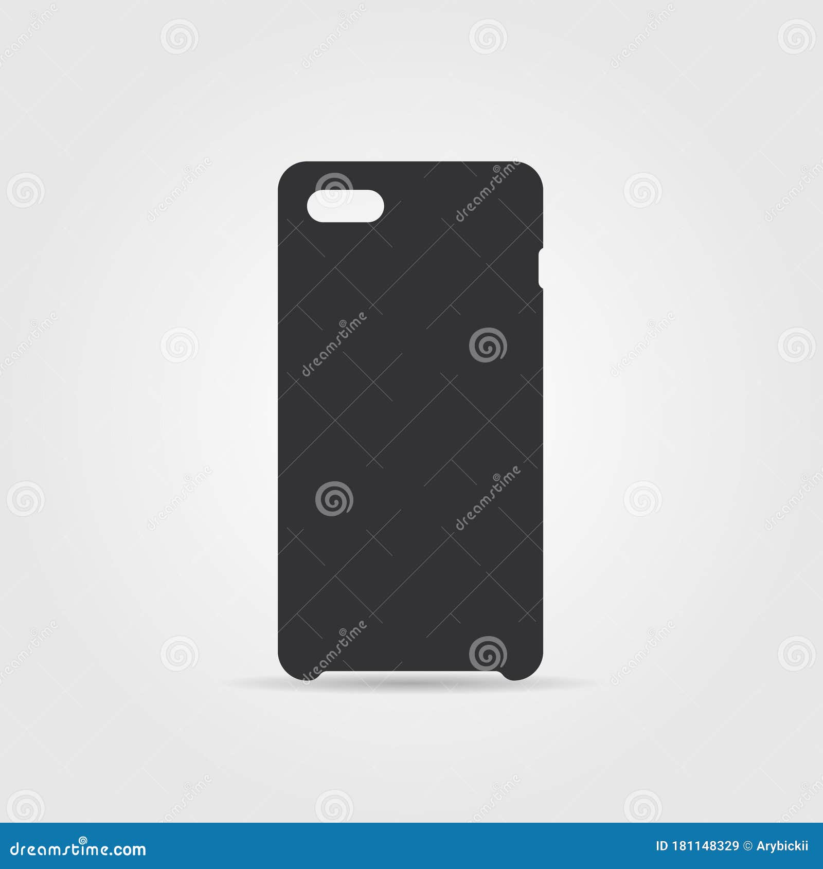 Blank phone case. Vector stock vector. Illustration of smart - 181148329