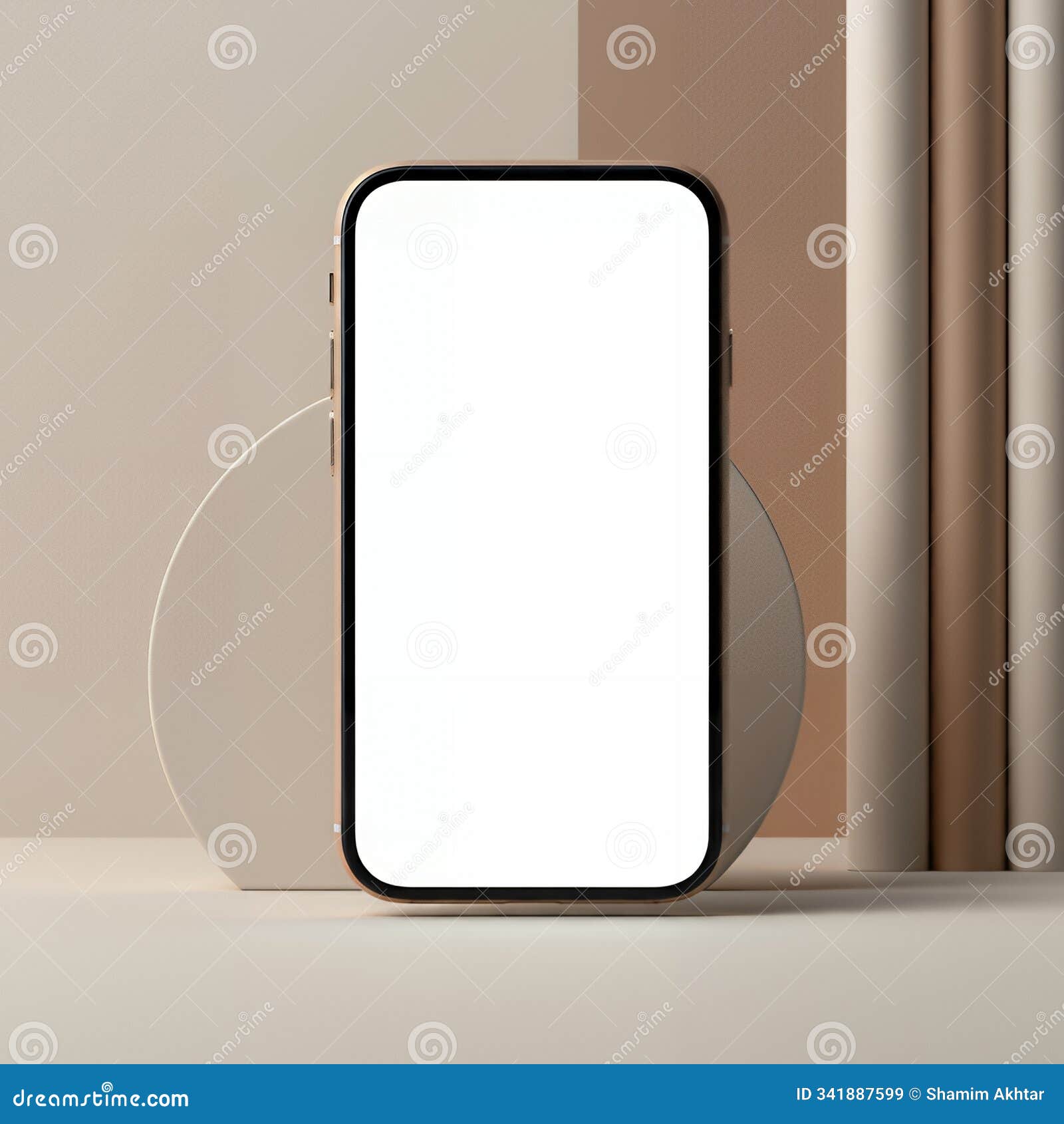 Blank Phone Mockup To Add Your Design Stock Illustration - Illustration ...