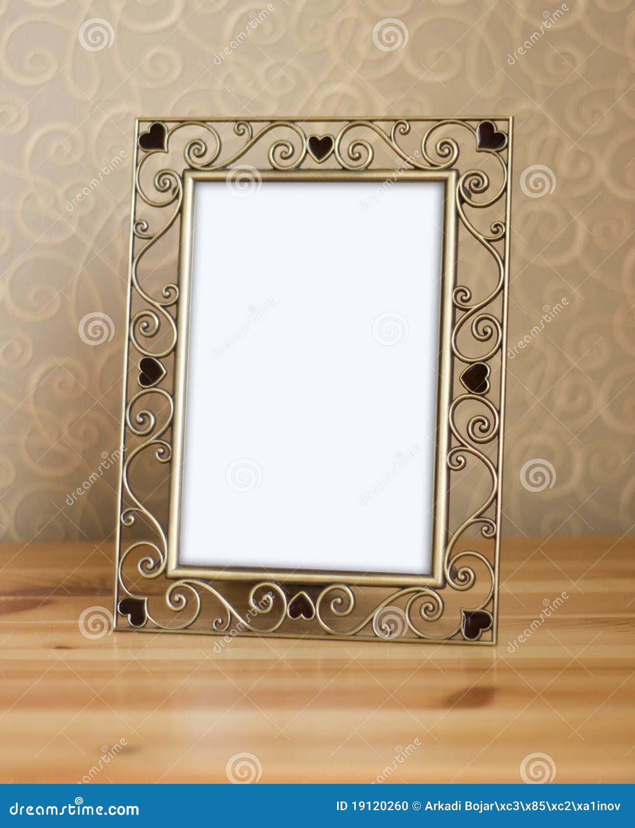 Blank photo frame stock photo. Image of designed, wood - 19120260