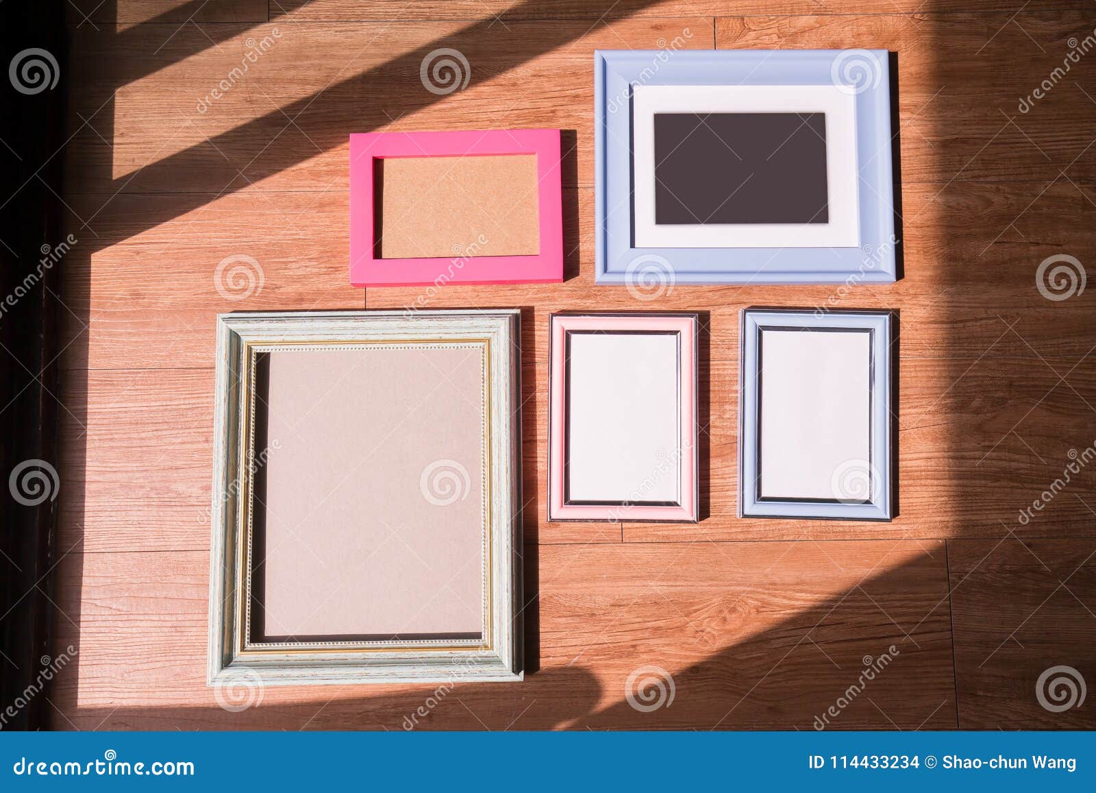 Photo frame on floor stock photo. Image of clean, style - 114433234