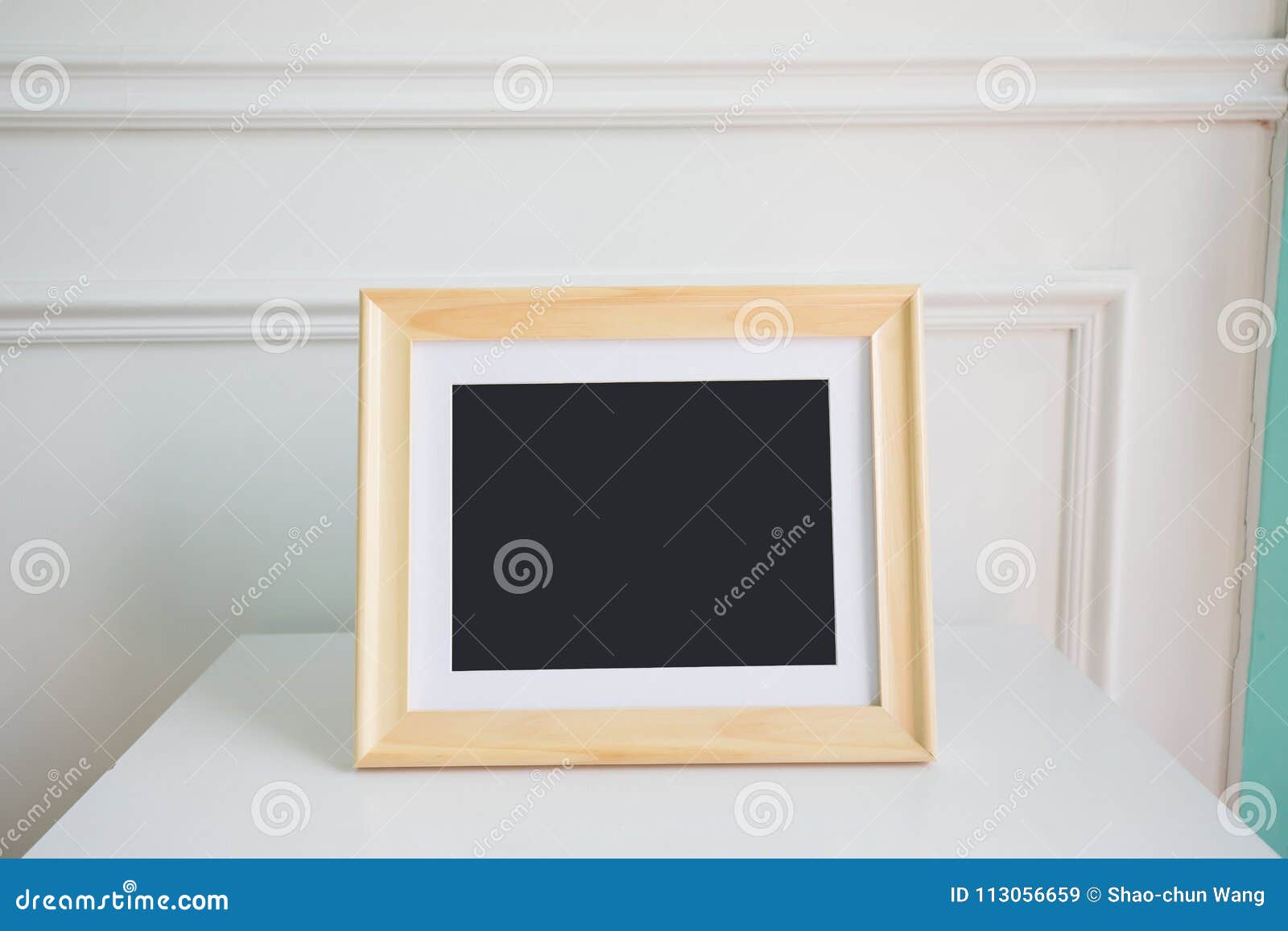 Photo frame at room stock image. Image of apartment - 113056659