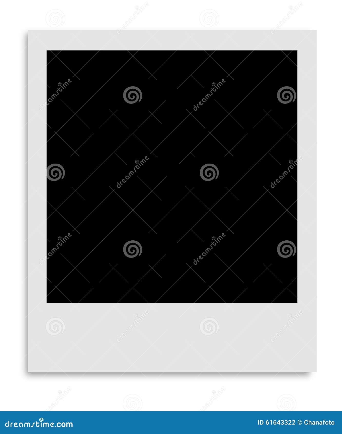 Blank photo frame stock illustration. Illustration of print - 61643322