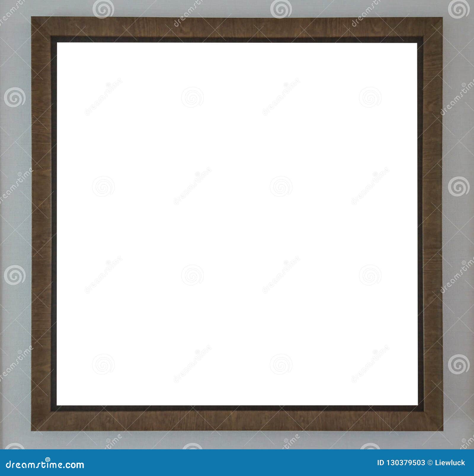 Blank photo wood frame stock image. Image of empty, gallery - 130379503