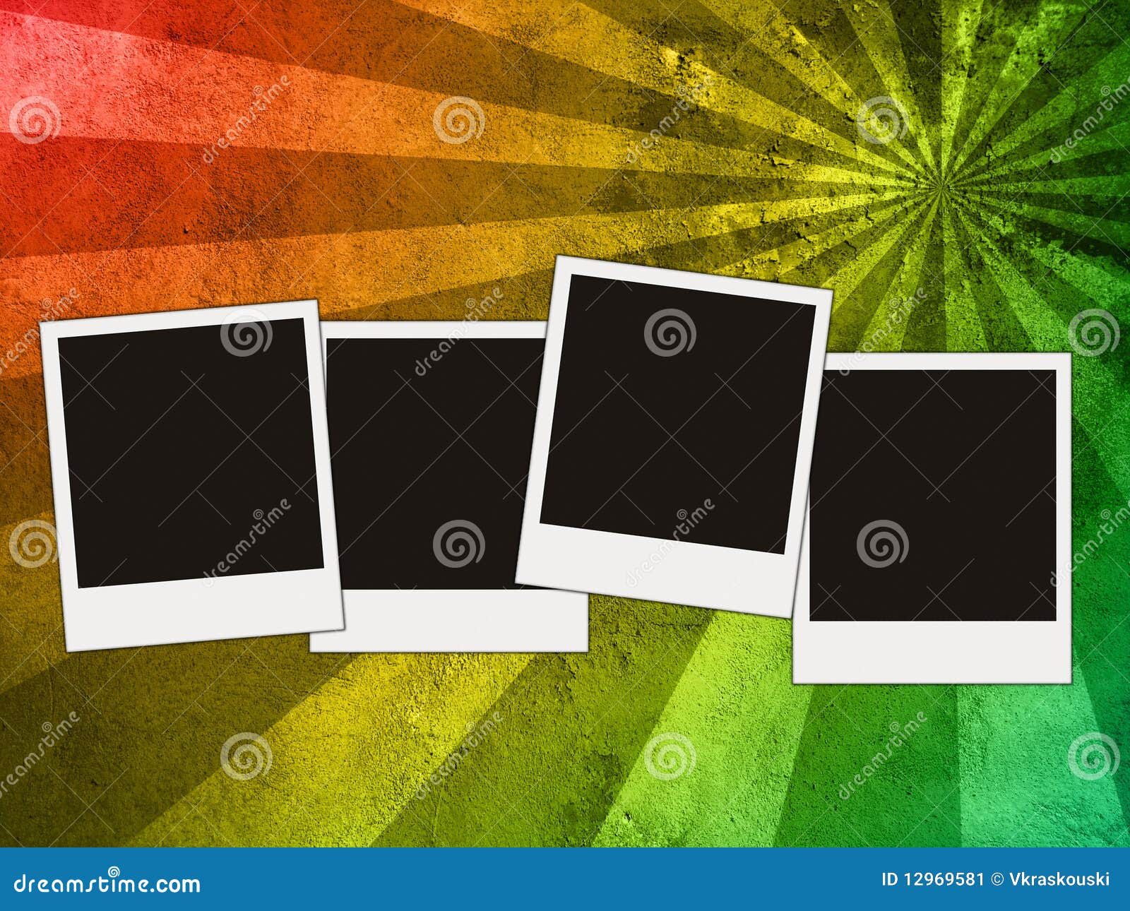 Blank photos stock illustration. Illustration of collection - 12969581