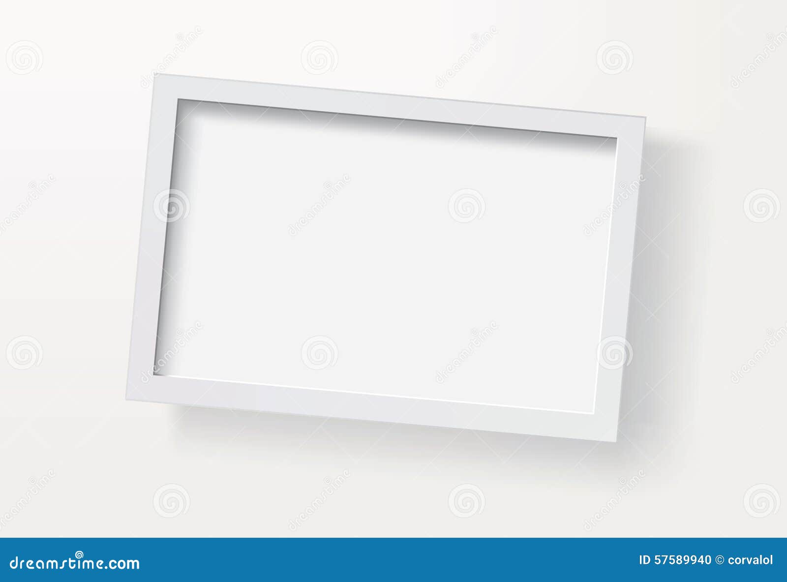 Blank picture frame stock vector. Illustration of frame - 57589940