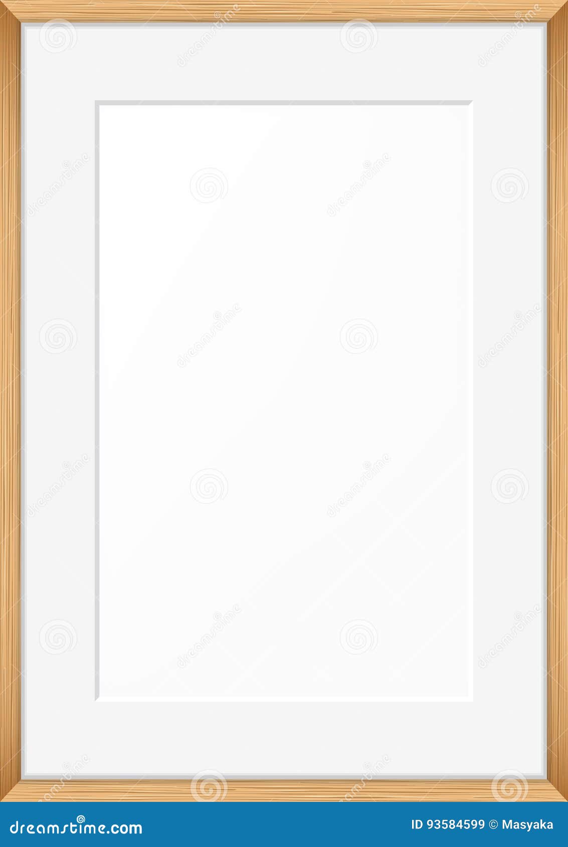 Blank Picture Frame. Vector Template Stock Vector - Illustration of ...