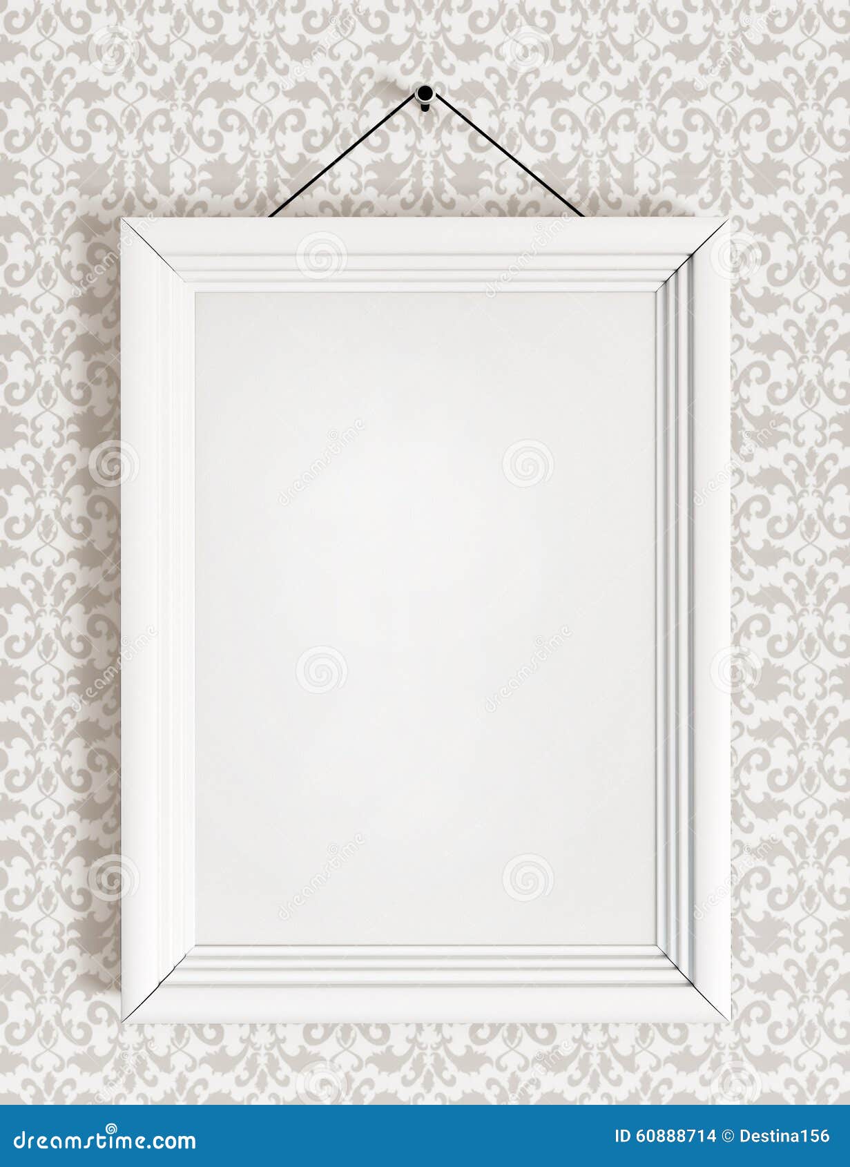 Blank picture frame stock illustration. Illustration of design - 60888714