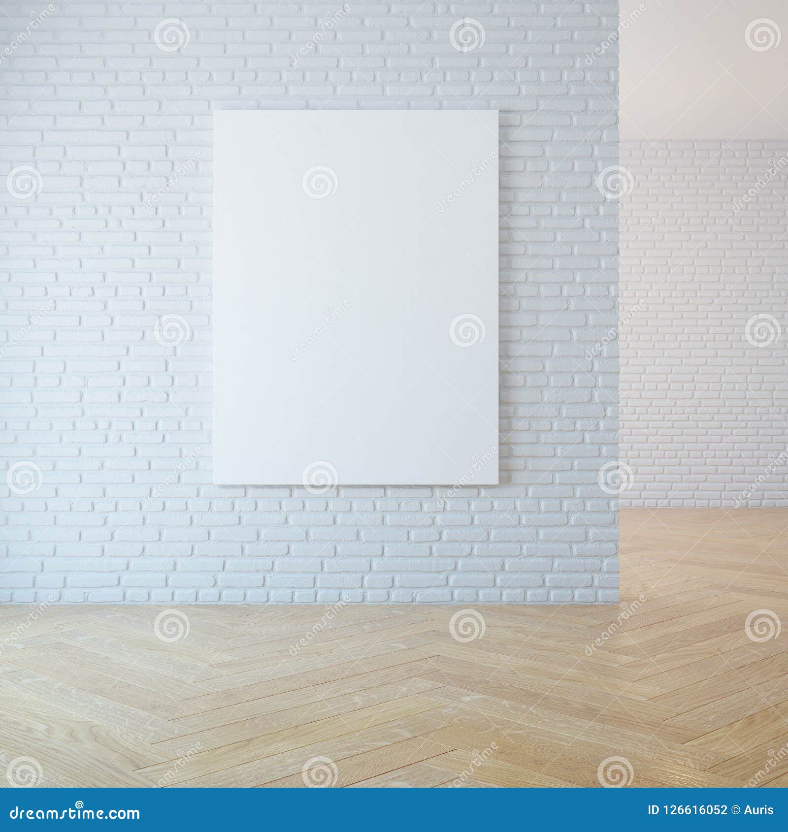 Blank picture on the wall stock illustration. Illustration of ...