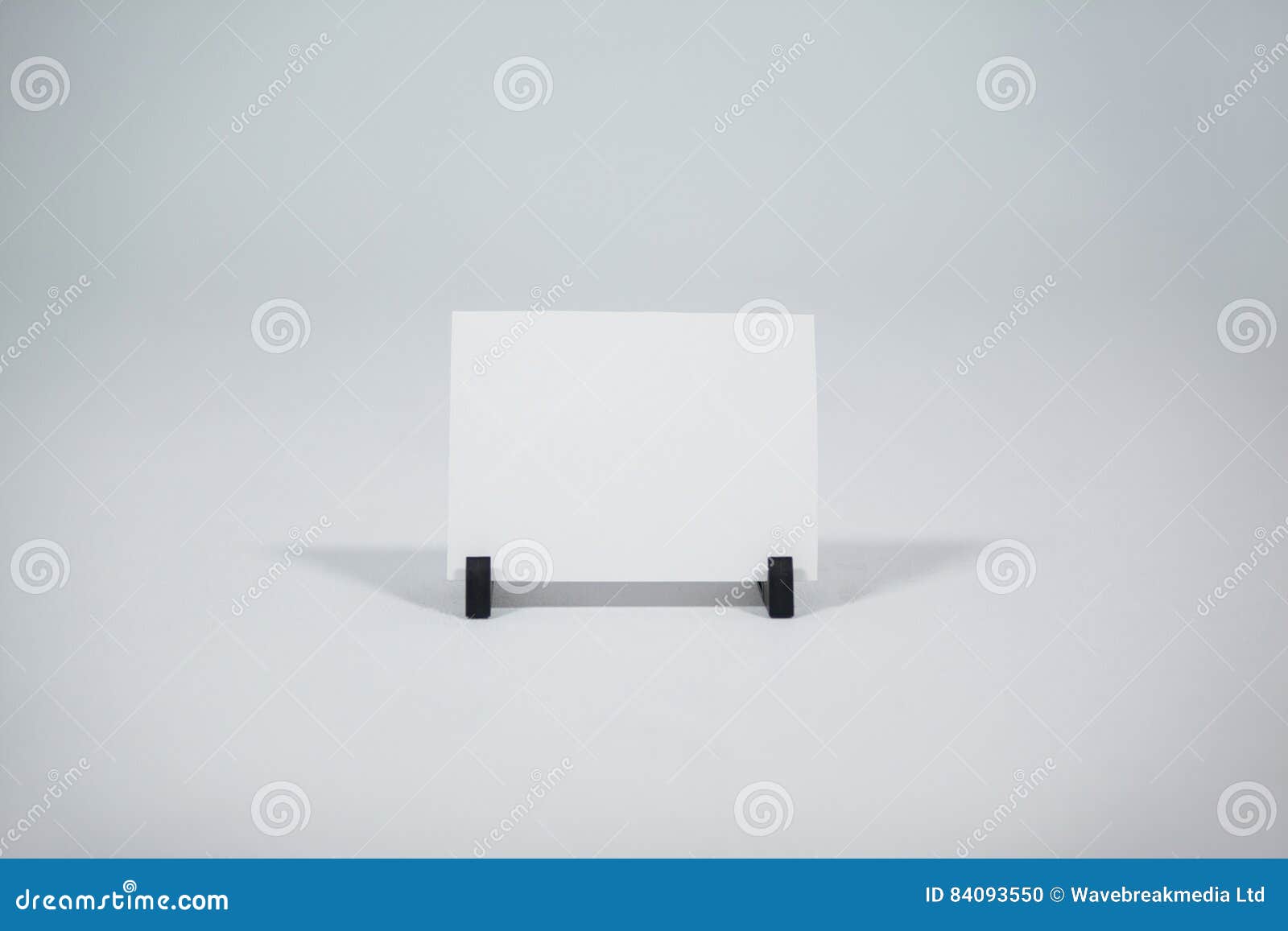 Blank Placard Placed on a Stand Stock Photo - Image of board, white ...