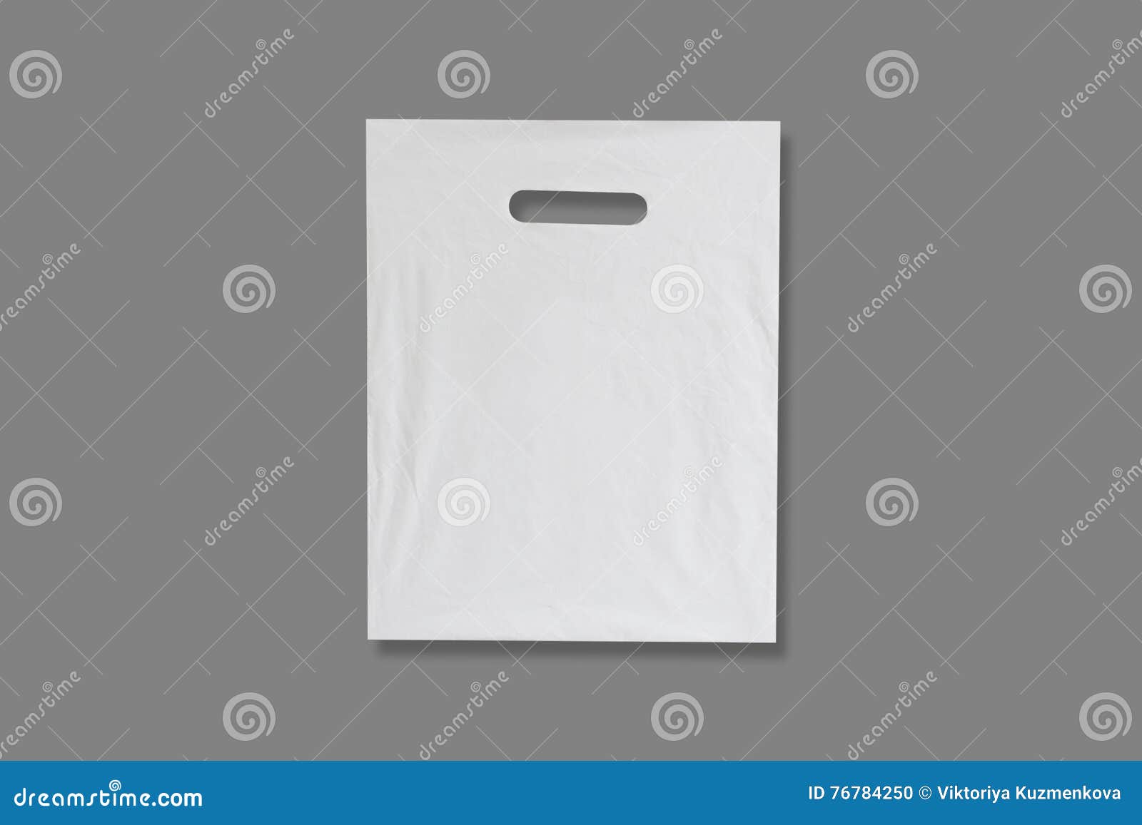 Blank Plastic Bag Mock Up Isolated. Empty White Polyethylene Pac Stock ...