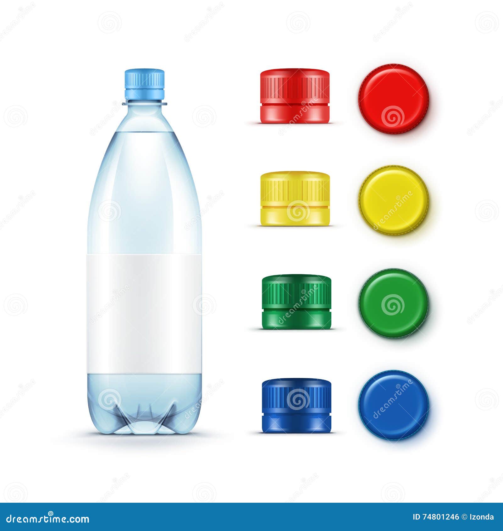 Bottle Caps Cartoon Vector | CartoonDealer.com #18143345