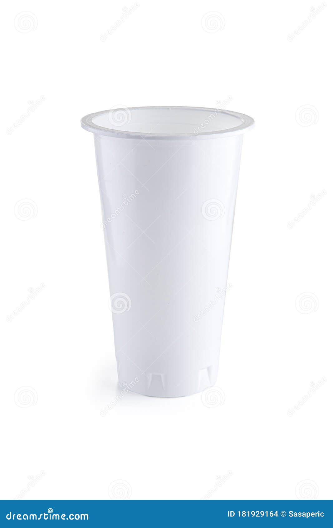 Blank Plastic Coffee Package Cup Isolated Stock Photo - Image of clear ...