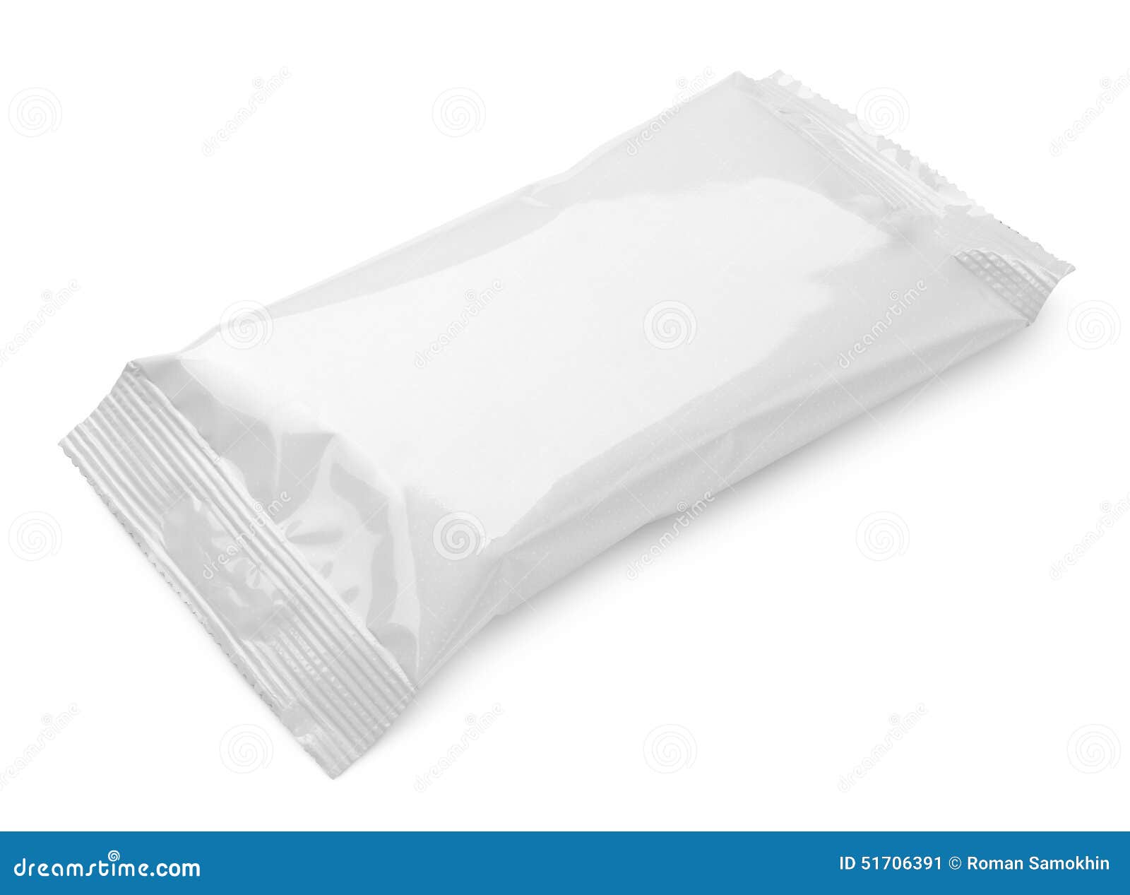 Blank Plastic Pouch Food Packaging on White Stock Image - Image of ...