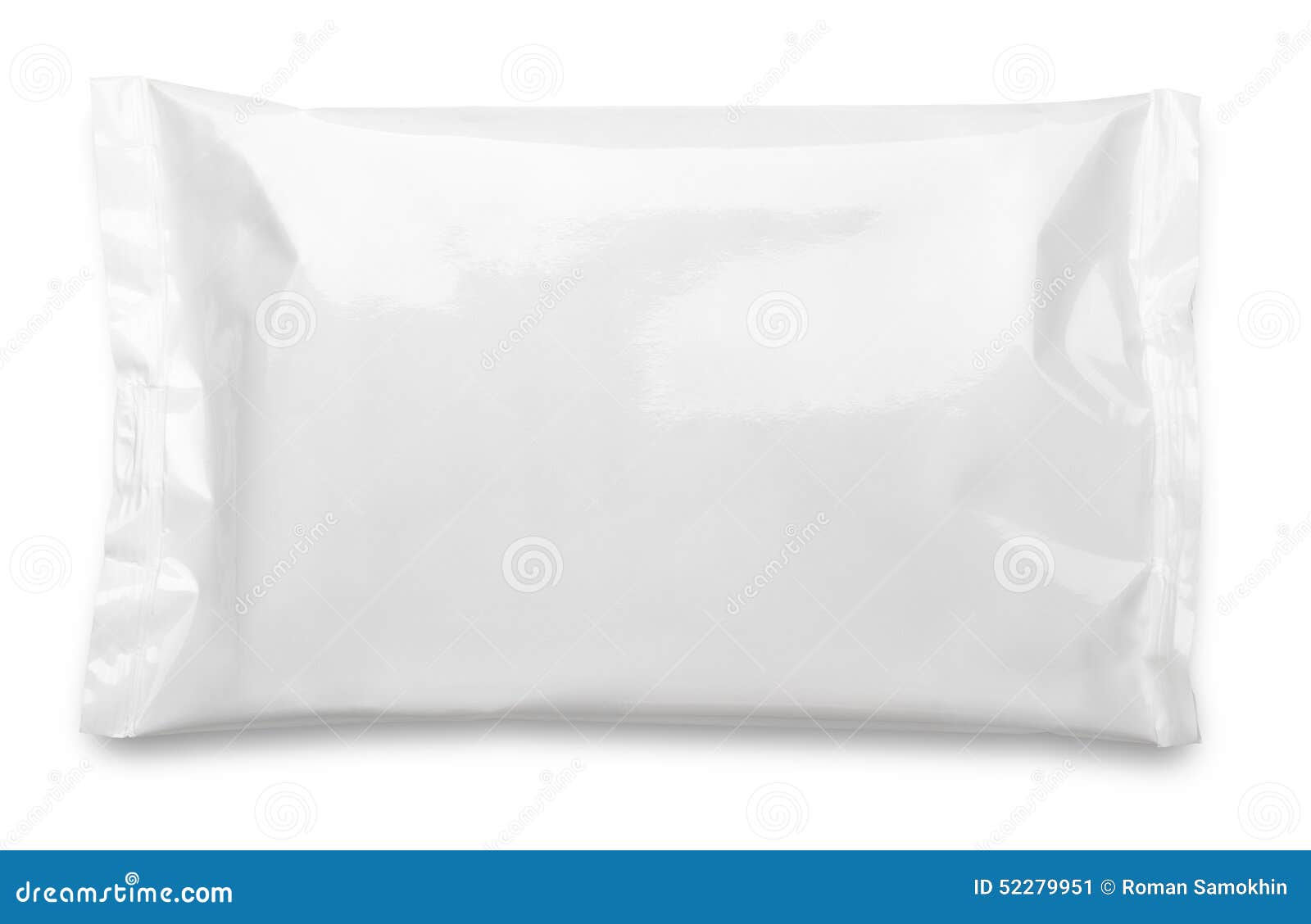 Blank Plastic Pouch Food Packaging on White Stock Image - Image of ...