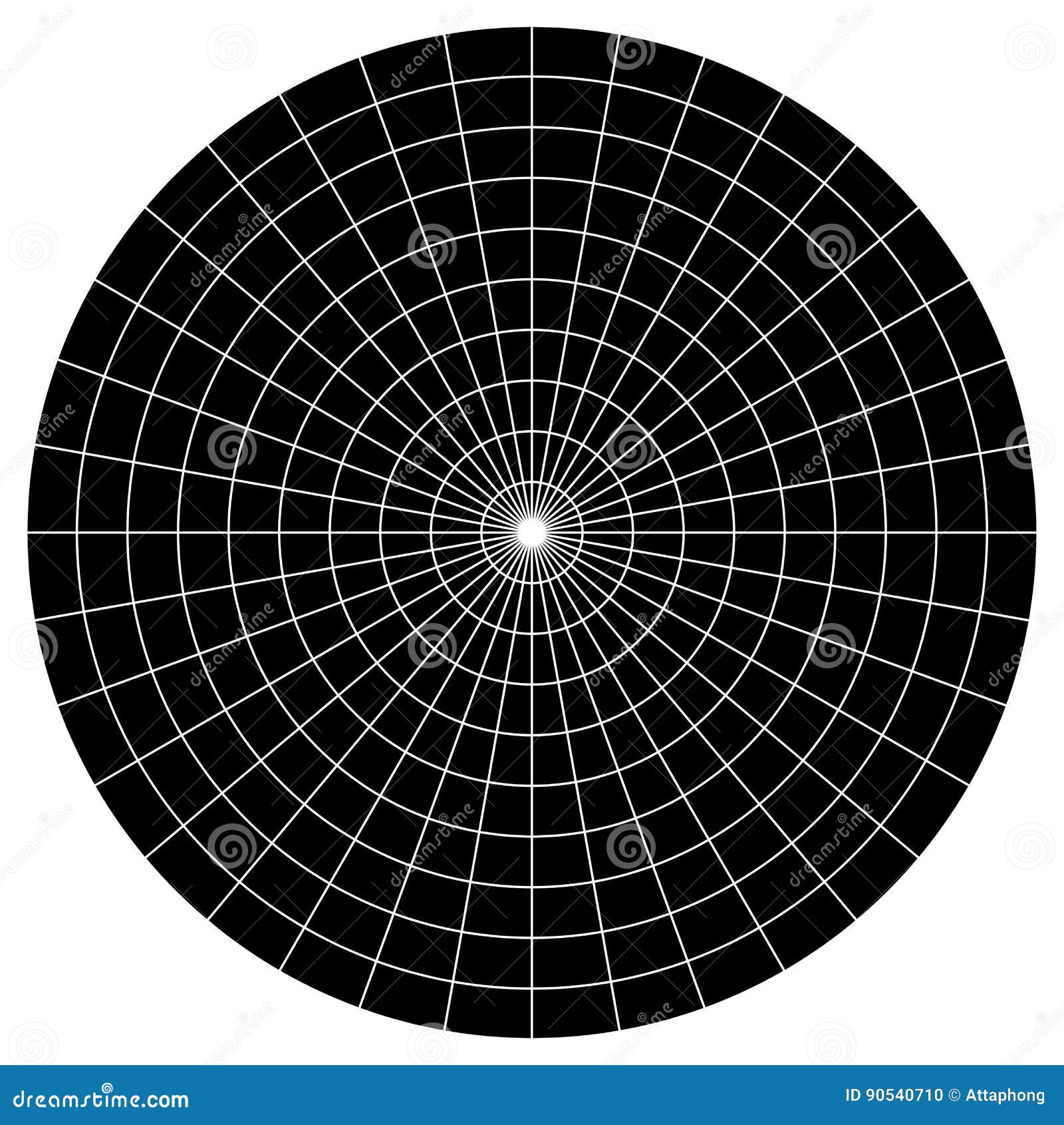 Blank Polar Graph Paper - Protractor - Pie Chart Vector | CartoonDealer ...