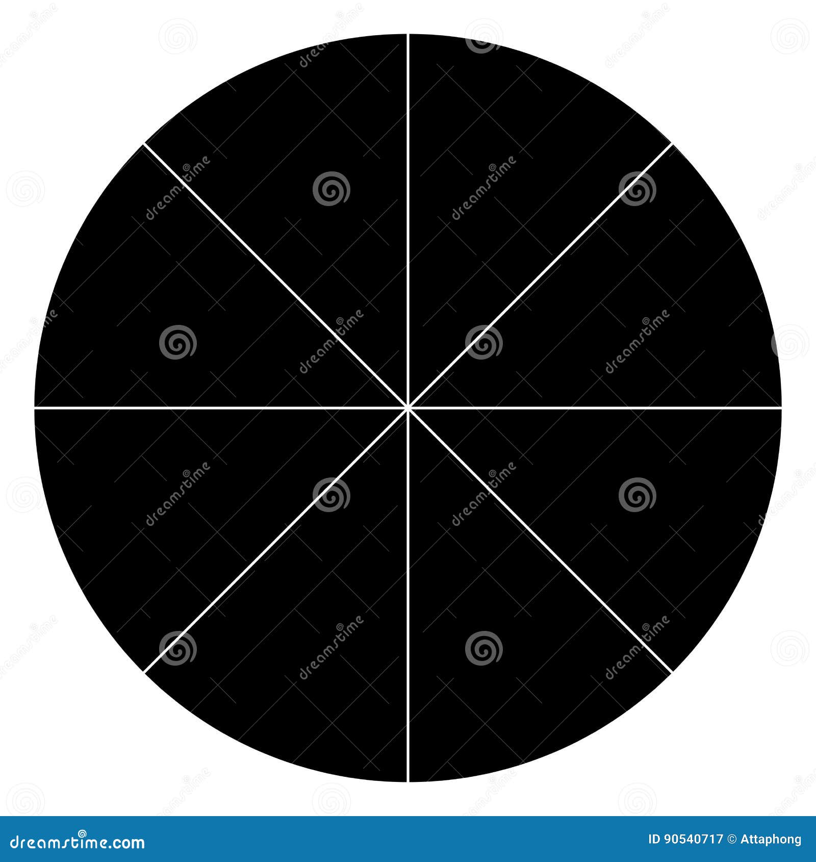 Blank Polar Graph Paper - Protractor - Pie Chart Vector | CartoonDealer ...