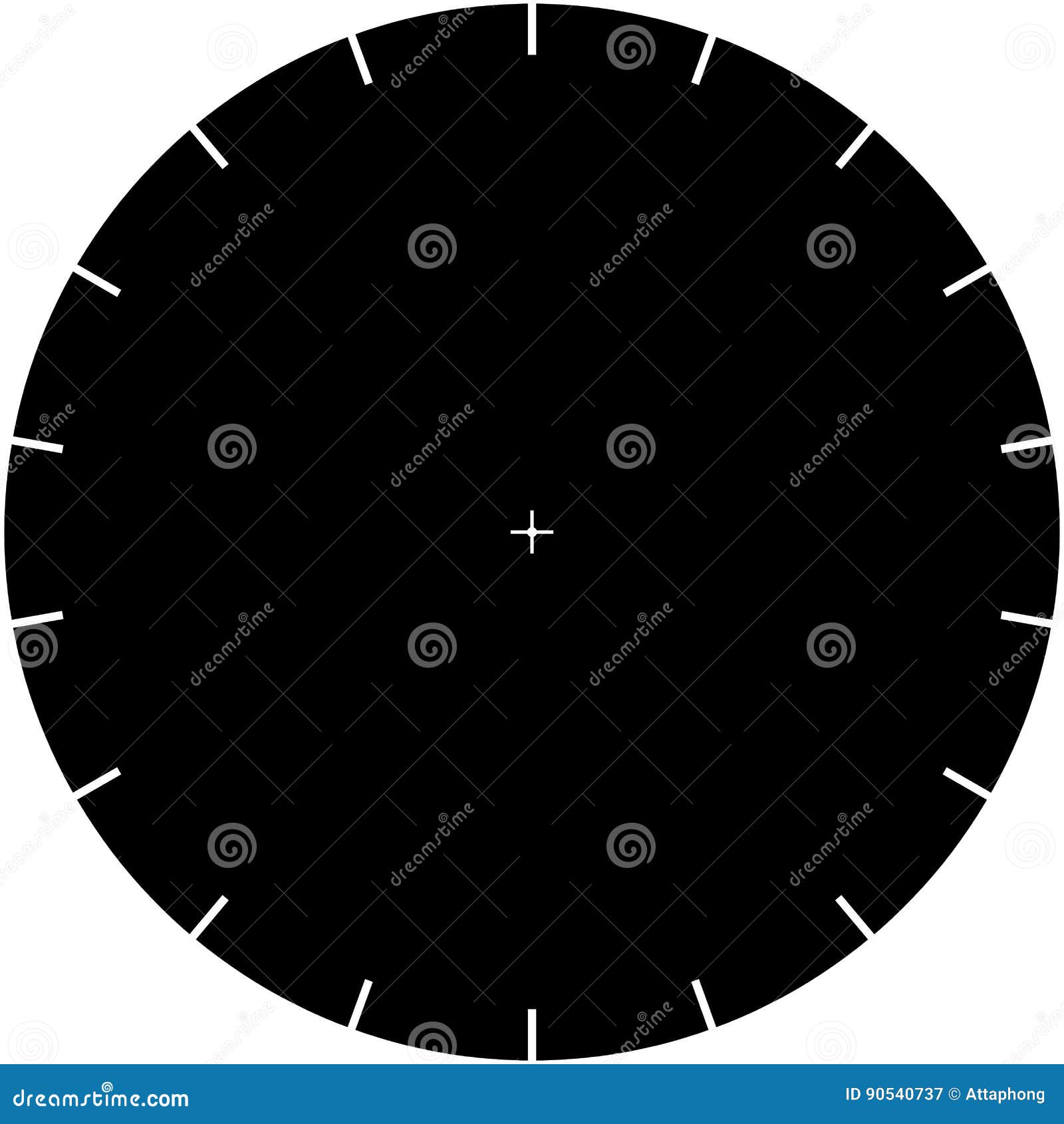 Blank Polar Graph Paper - Protractor - Pie Chart Vector Stock Vector ...