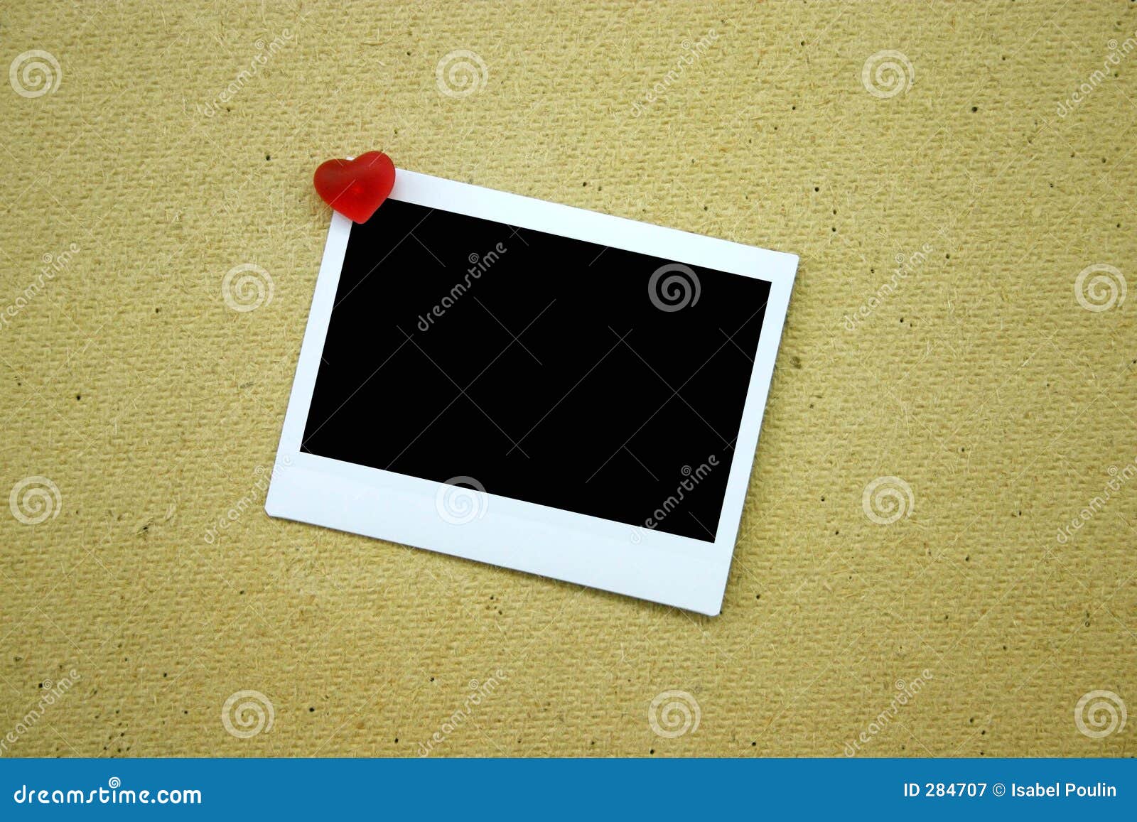 Blank Polaroid Pinned on Wall Stock Image - Image of black, photograph ...