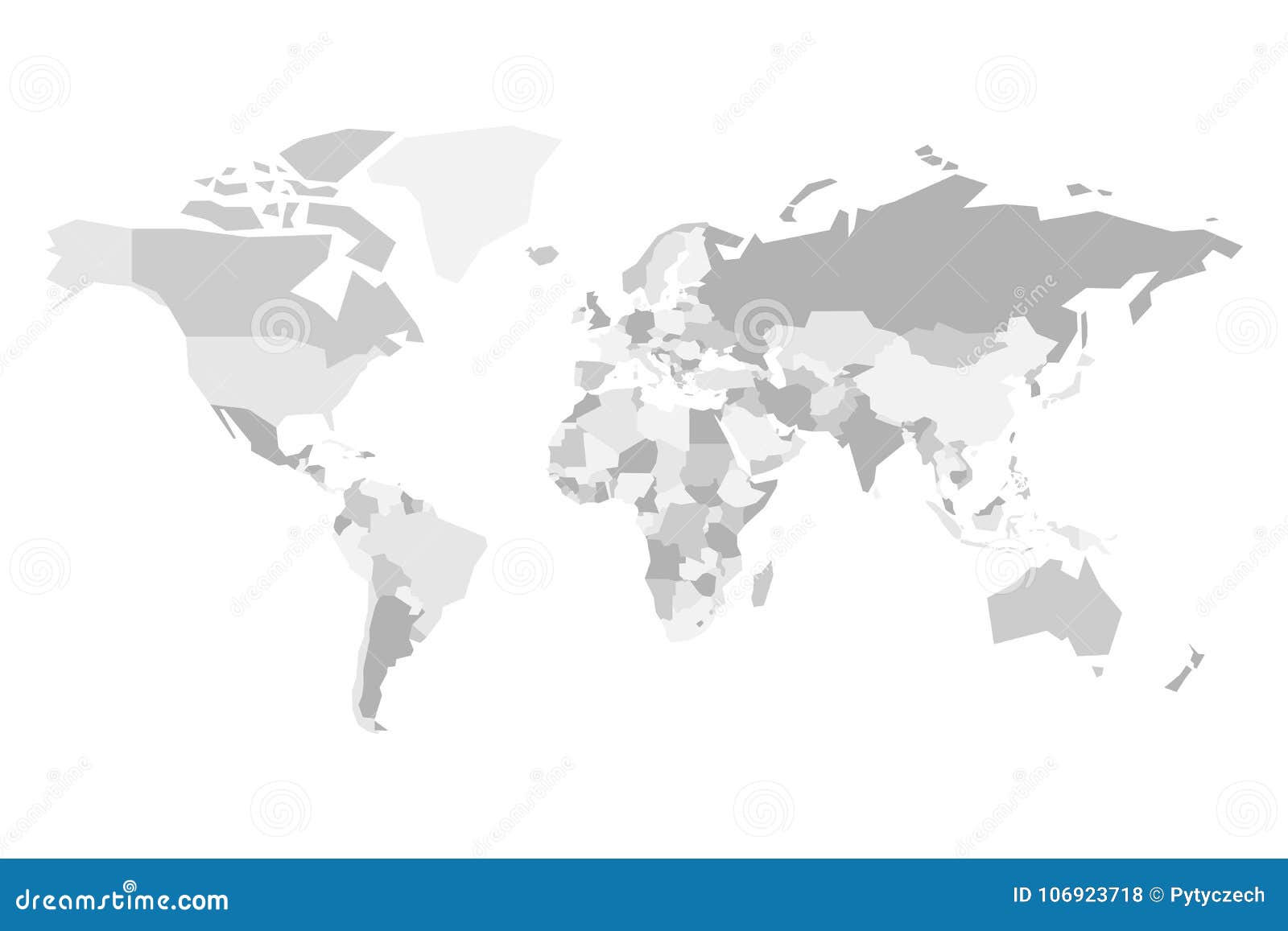 Blank Political Map Of World