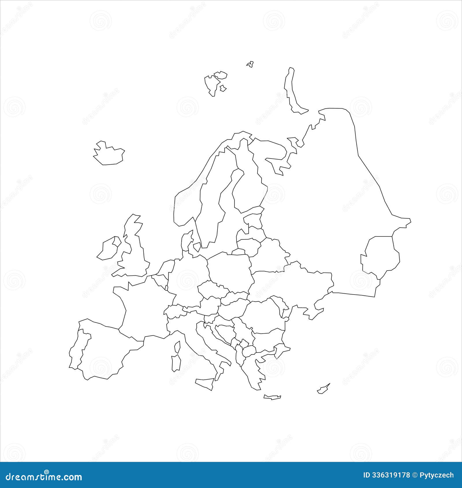 Blank Geographical Map. Background For Map. Geographic Grid. Old ...