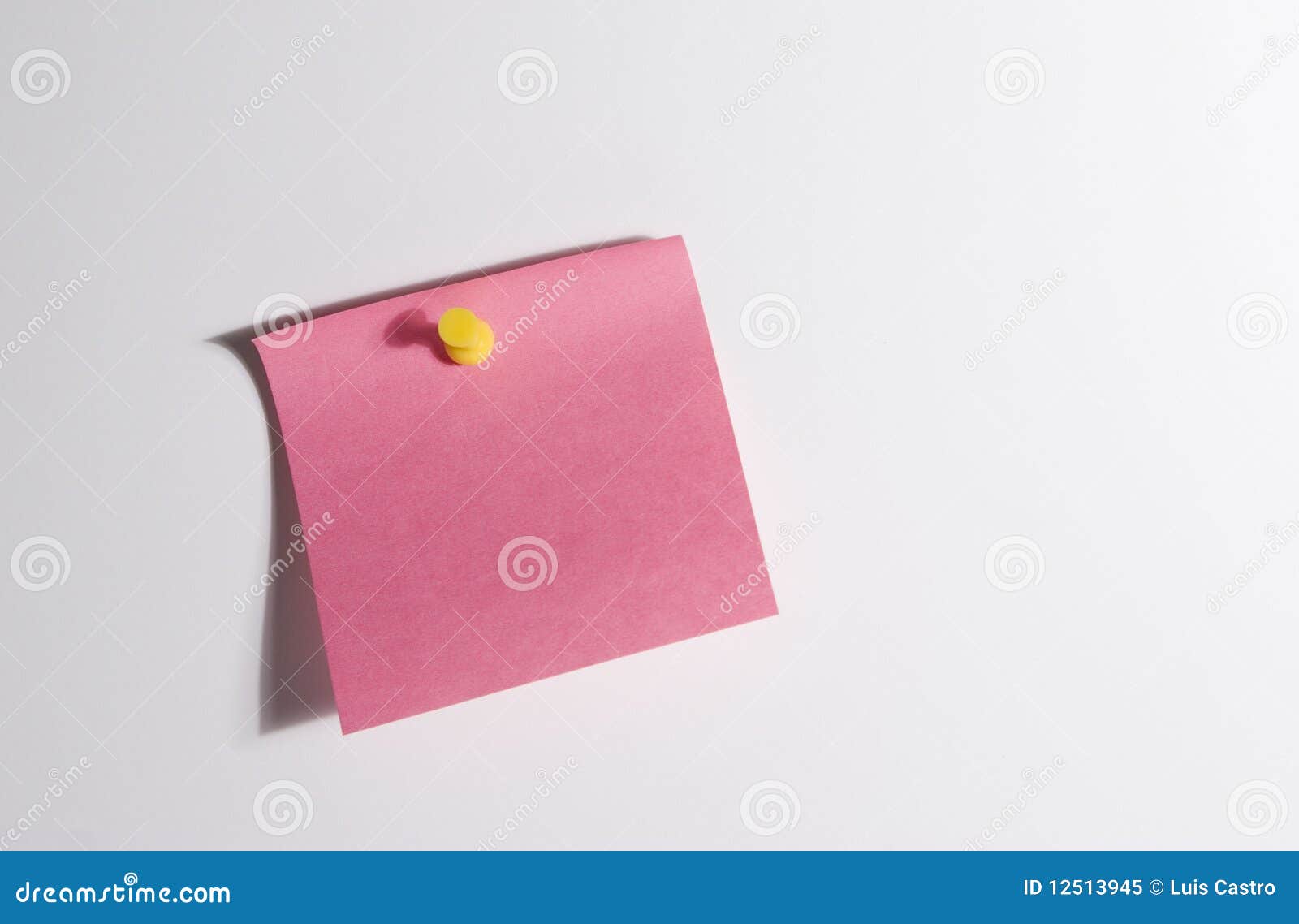 Blank Post-it Note stock image. Image of message, blank - 12513945