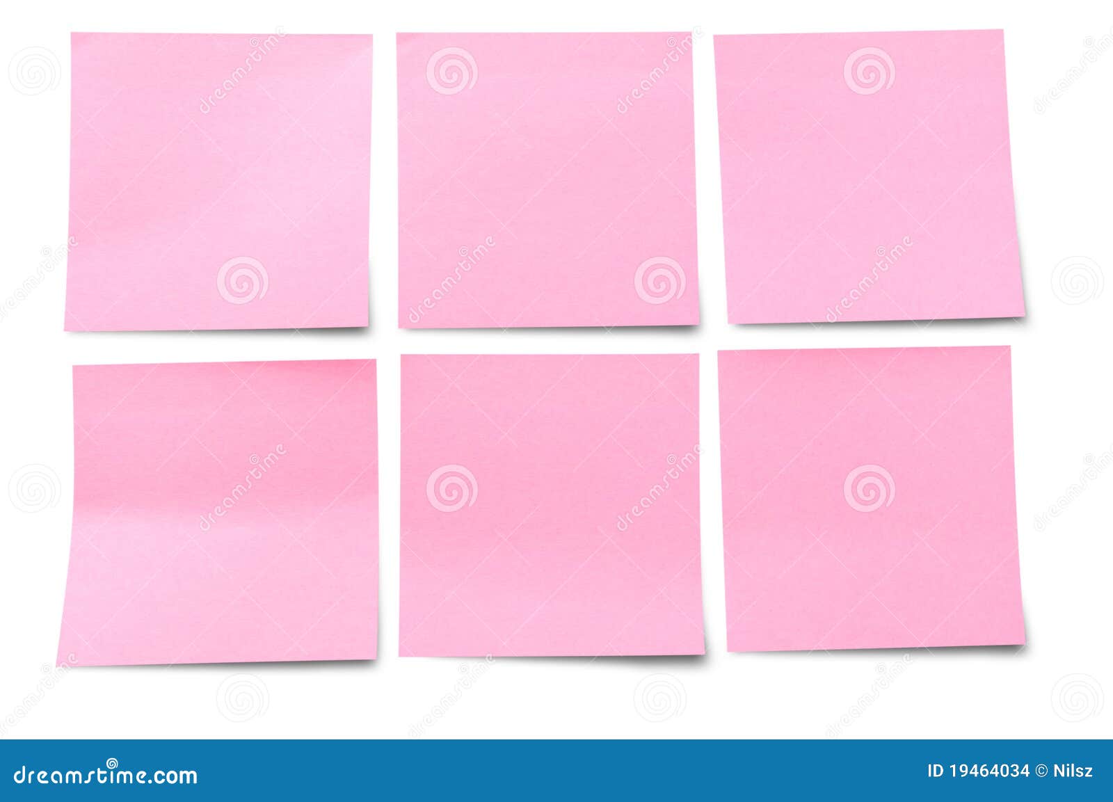 Blank post-it notes stock photo. Image of notepad, mark - 19464034