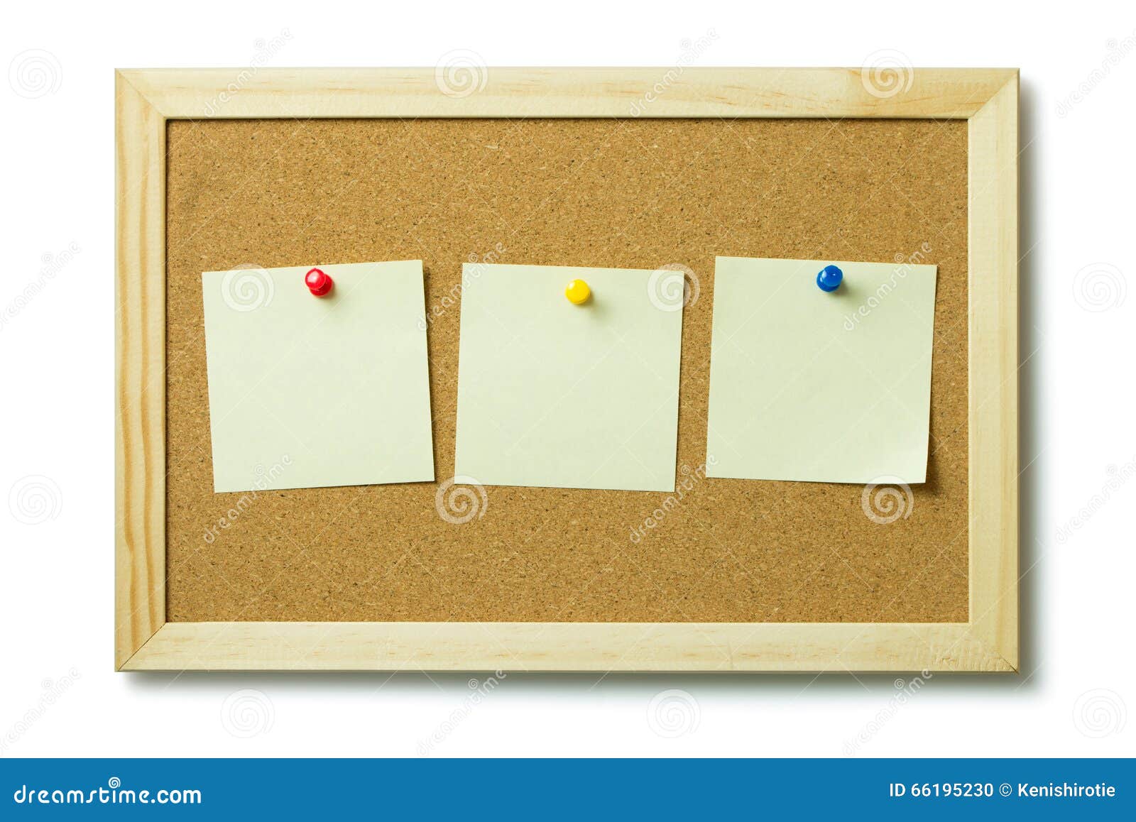 Blank Post it Notes on a Cork Notice Board Stock Photo - Image of ...