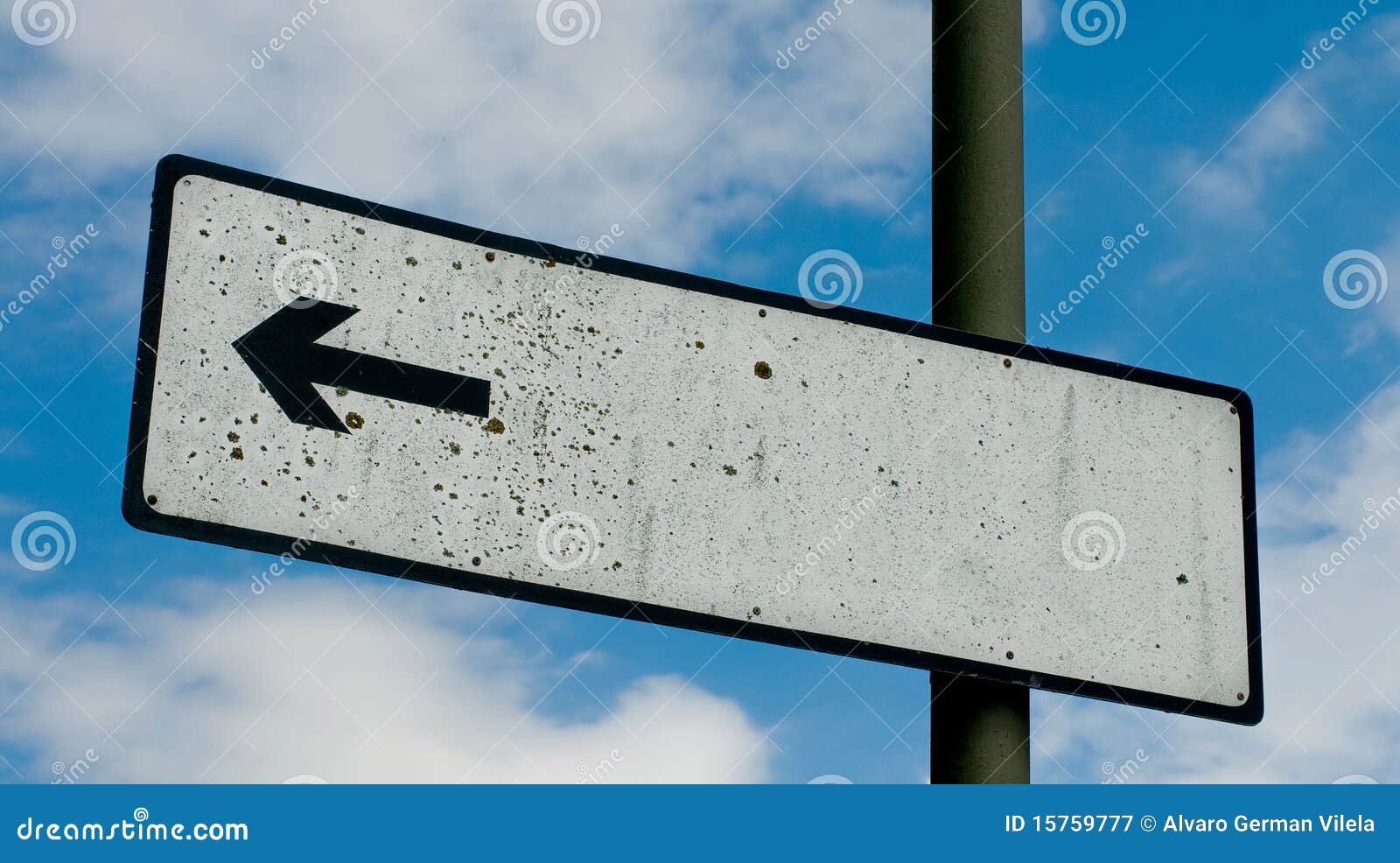 Blank Post Sign stock image. Image of plate, arrow, metal - 15759777