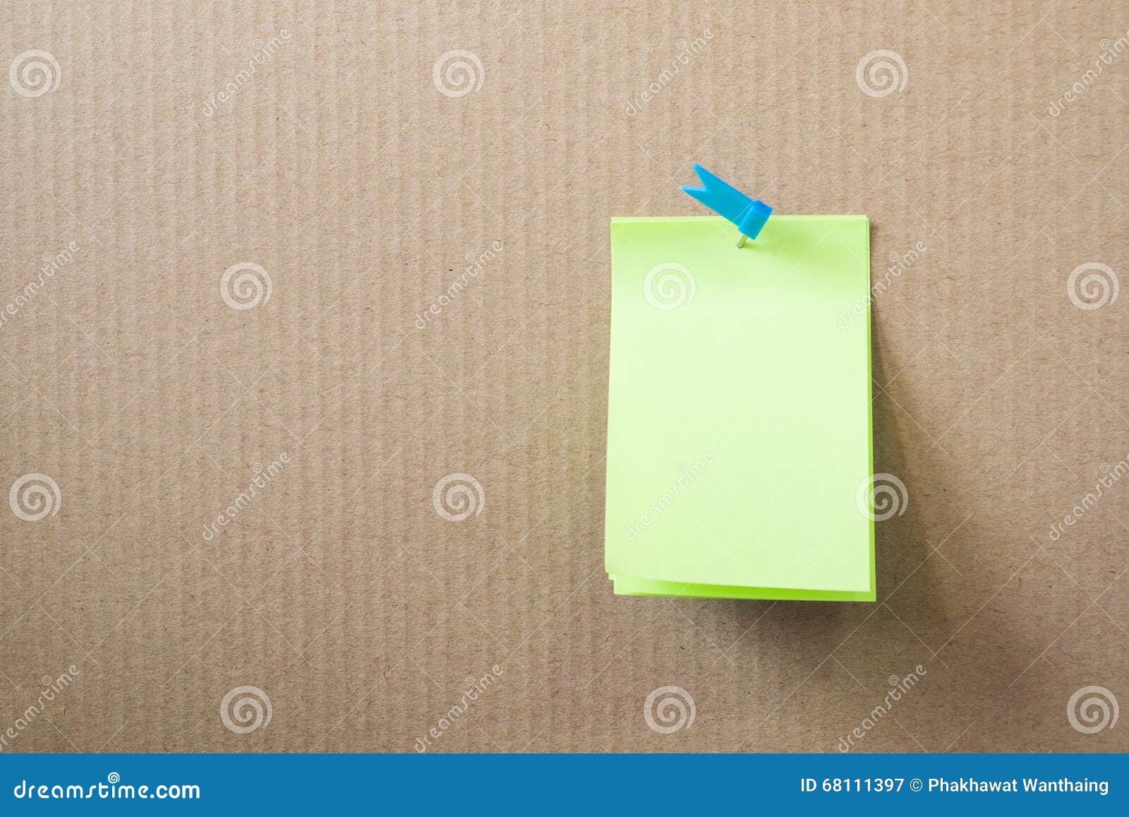 Blank post it stock image. Image of wooden, board, business - 68111397