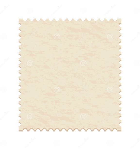 Blank post stamp stock vector. Illustration of delivery - 13602071