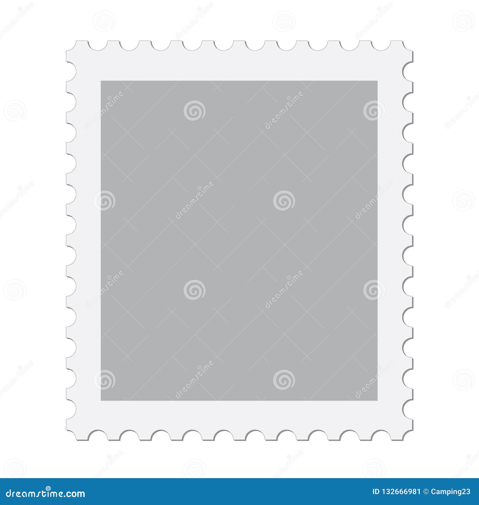 Blank Post Stamp Illustration - Vector. Stock Illustration ...