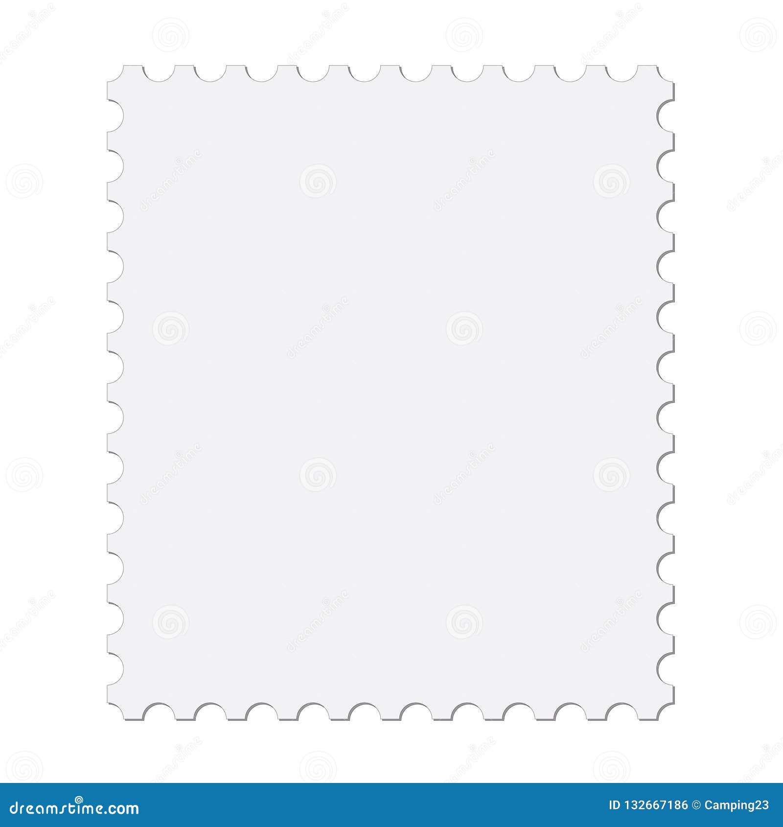 Blank Post Stamp Illustration - Vector. Stock Illustration ...