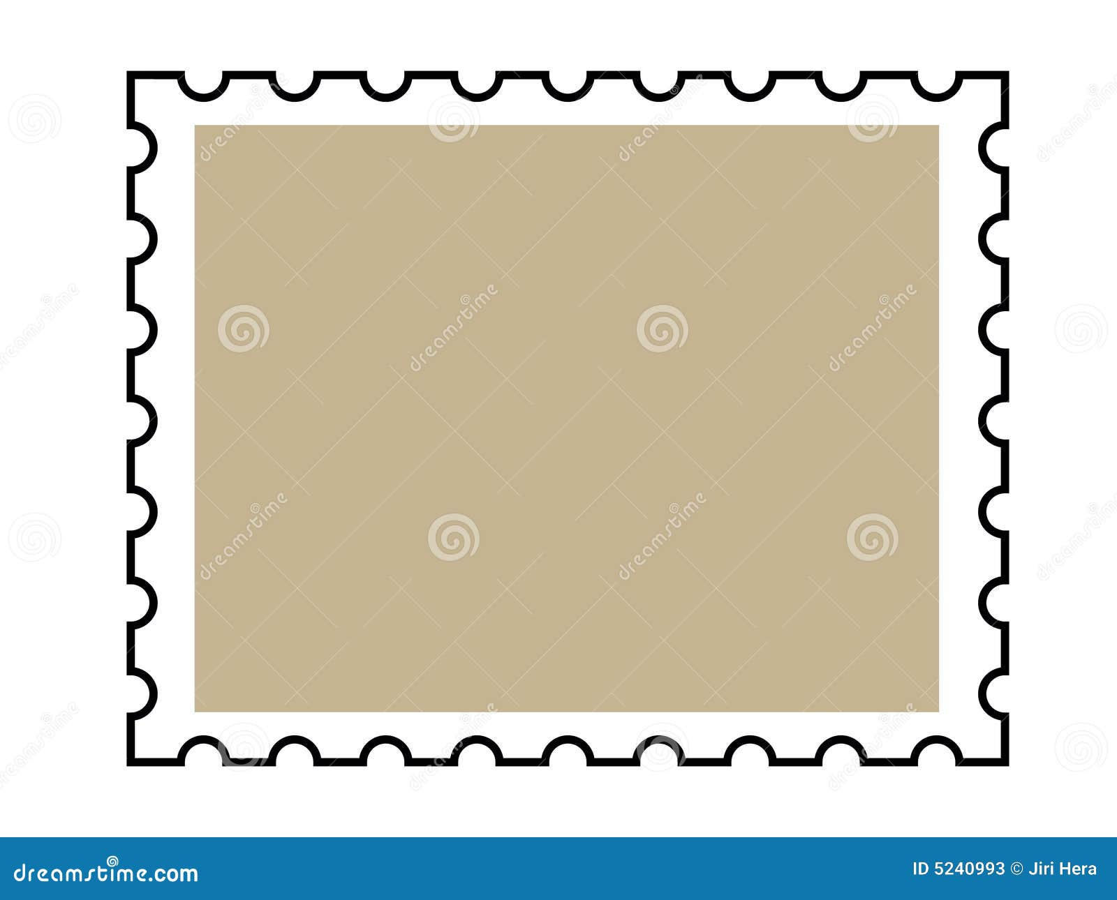 Blank Postage Stamp Stock Photos - Image: 5240993