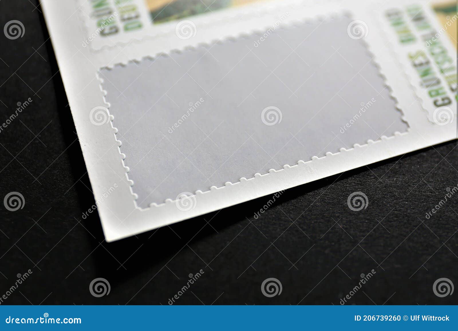 Blank postage stamp stock photo. Image of book, note - 206739260