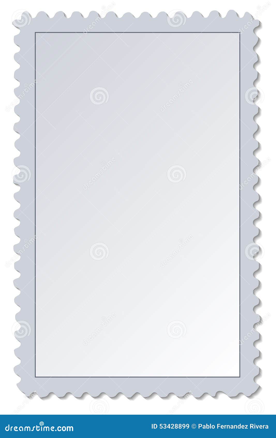 Blank Postage Stamp stock illustration. Illustration of postal - 53428899