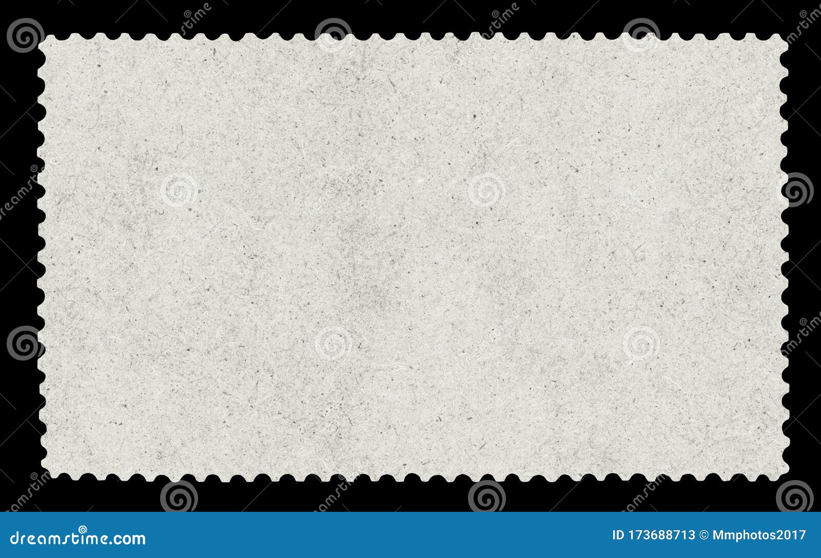 Blank Postage Stamp - Isolated Stock Illustration - Illustration of ...