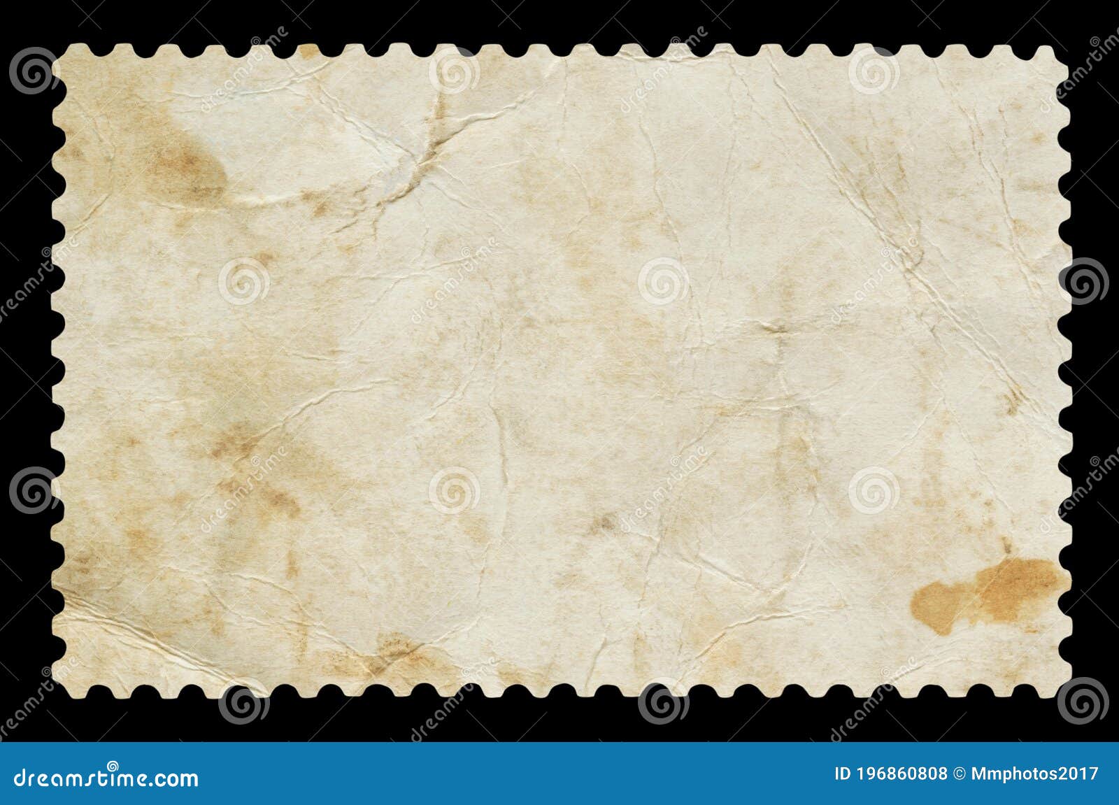 Blank Postage Stamp - Isolated Stock Photo - Image of mail, abstract ...