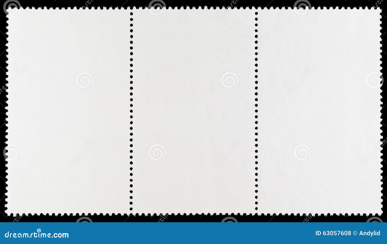 Blank Postage Stamp Strip stock photo. Image of blanked - 63057608