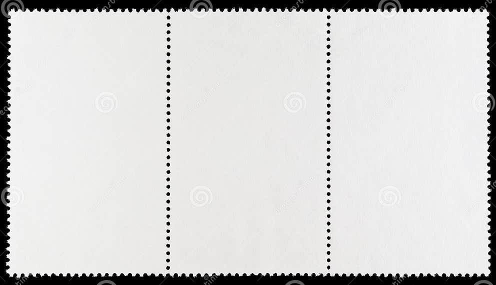 Blank Postage Stamp Strip stock photo. Image of blanked - 63057608