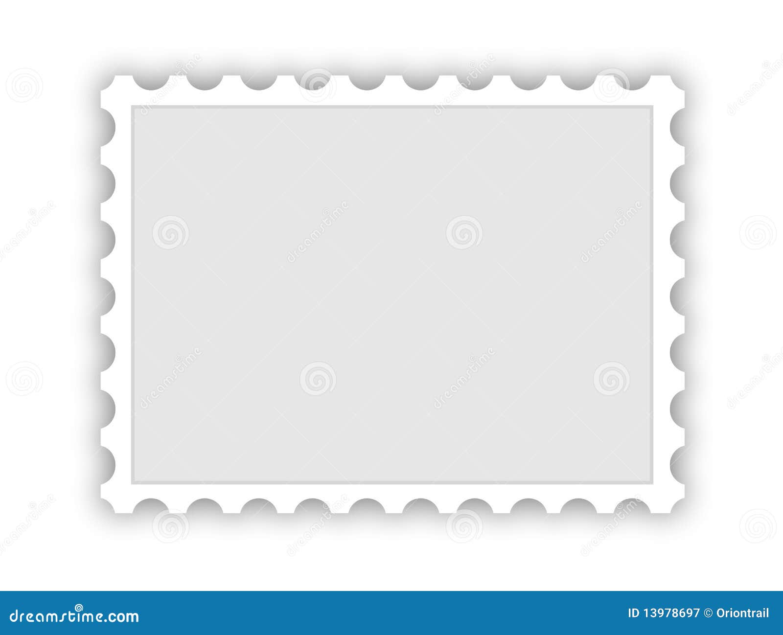 Blank postal stamp stock illustration. Illustration of watermark - 13978697