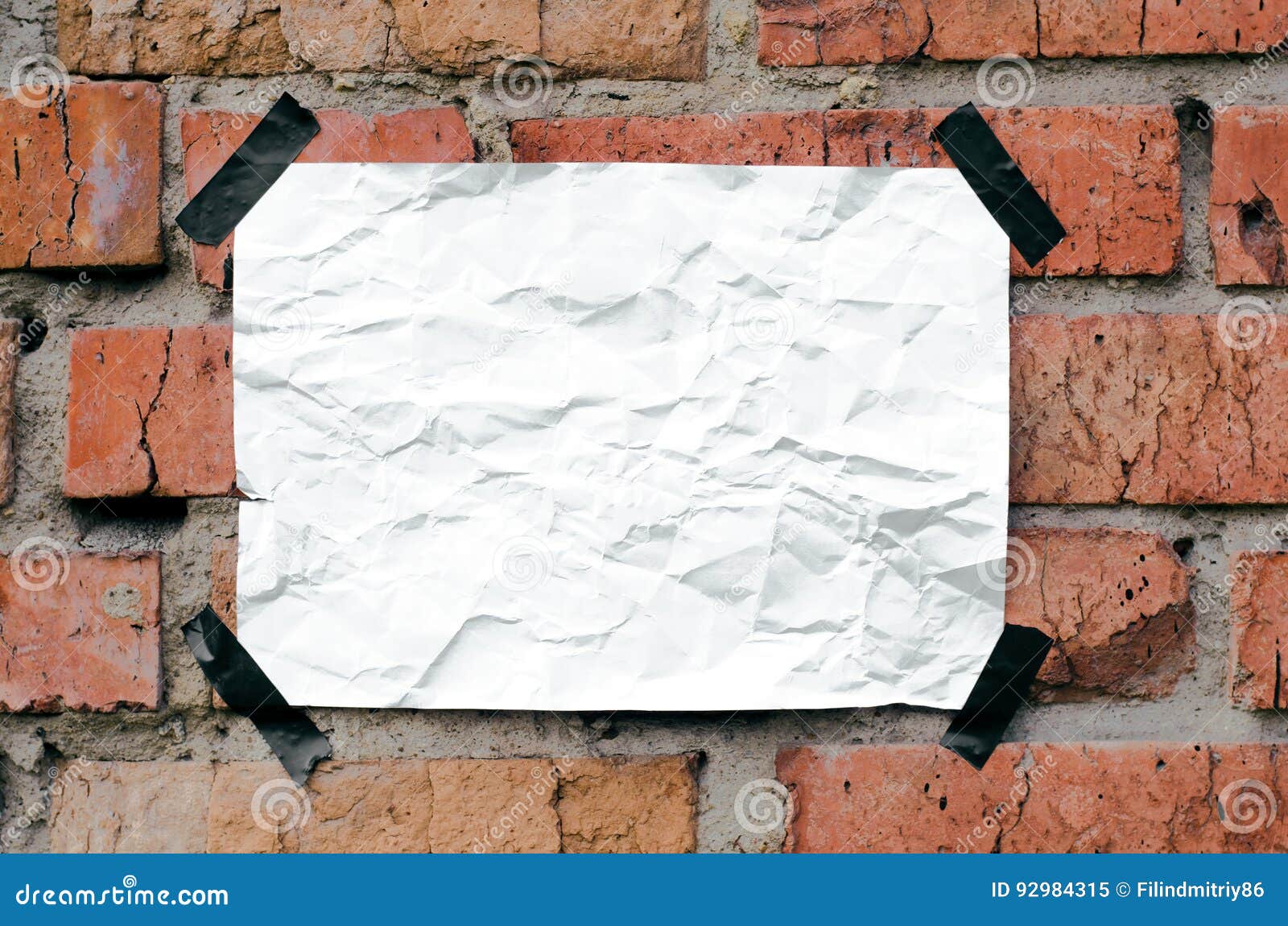 Blank poster. stock image. Image of handbill, board, advertisement ...
