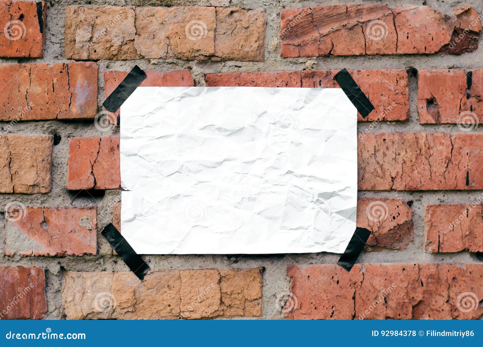 Blank poster. stock photo. Image of copy, background - 92984378