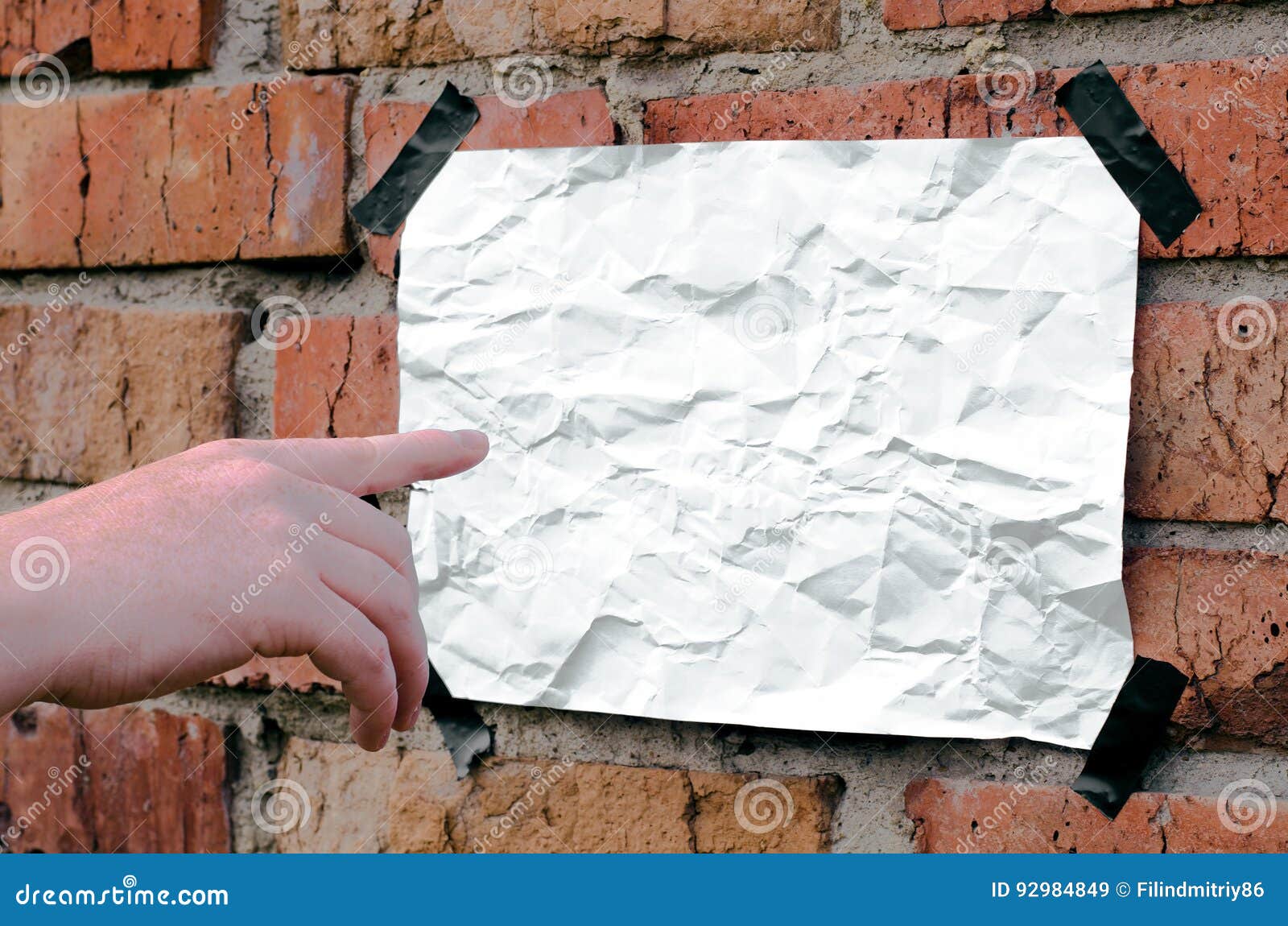 Blank poster. stock image. Image of empty, declaration - 92984849