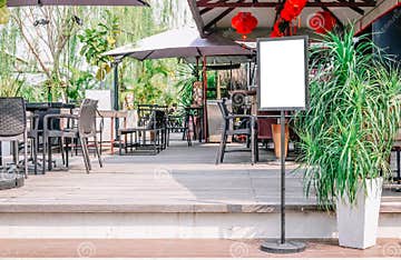 Blank Poster Display Mockup Template,empty Billboard Display in Front ...