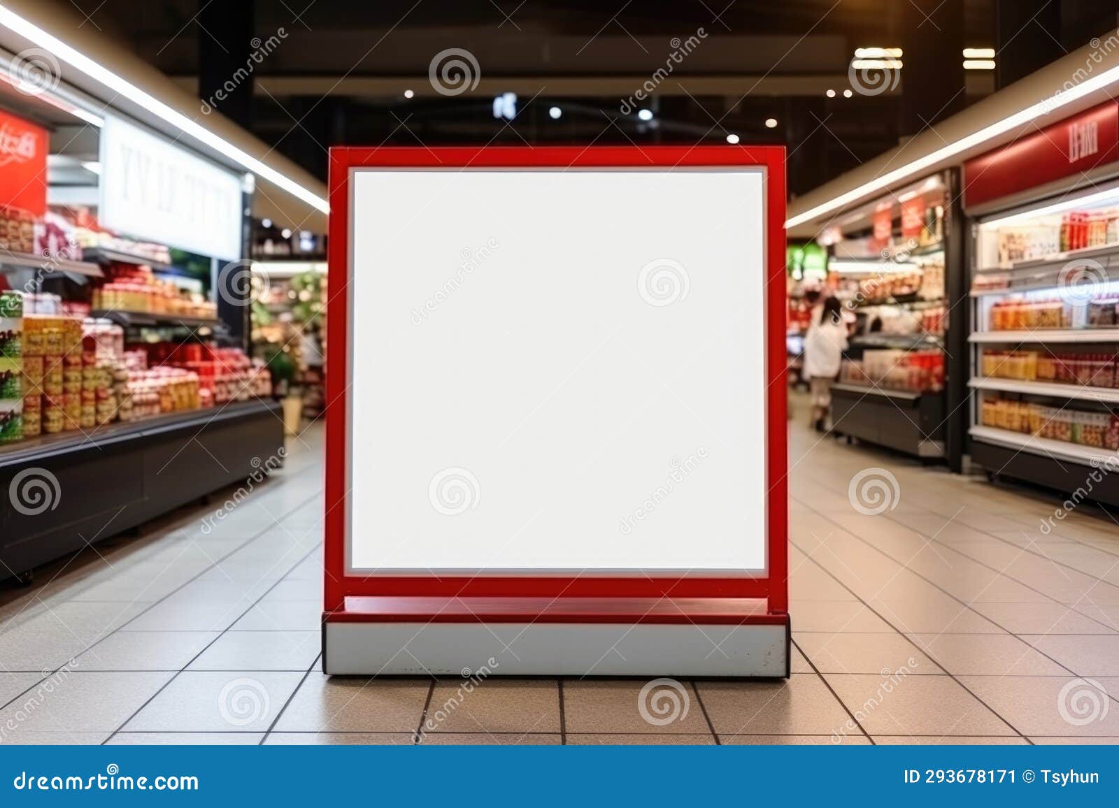 Blank Poster Frame Template Digital Screen Advertising Banner in ...