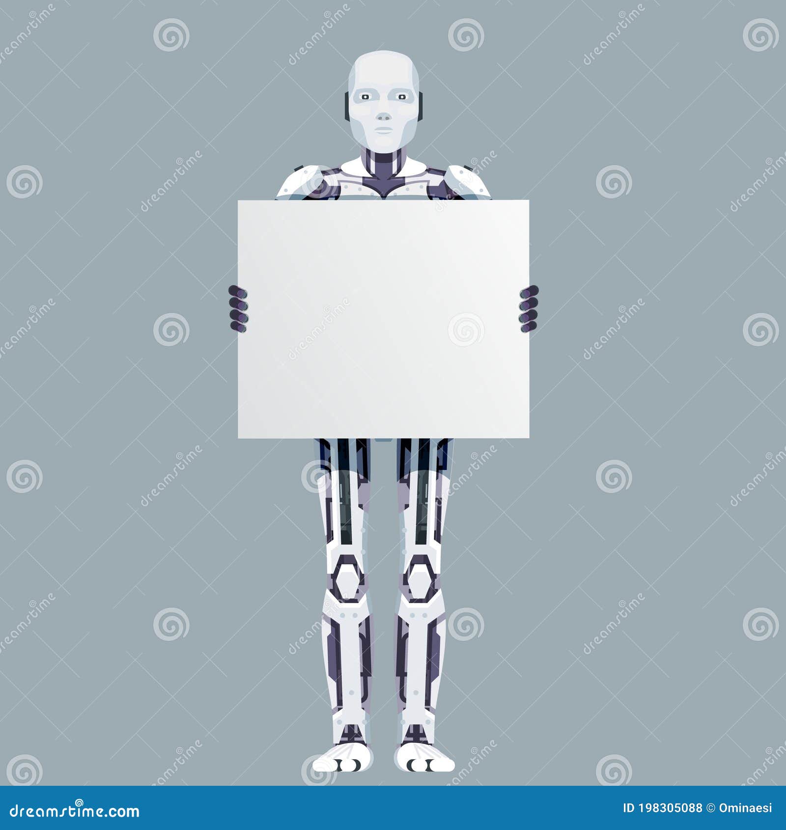 Hands Of Robot Typing On Keypad Robotic Cyborg Hand Using Keyboard