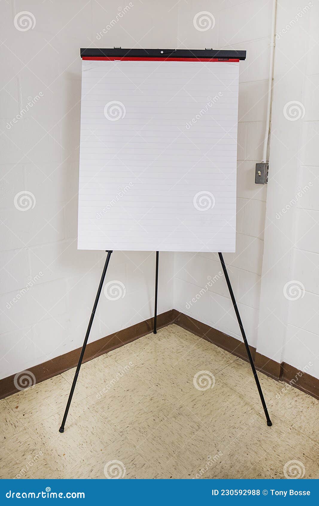 Blank Presentation Flip Pad Stock Photo - Image of work, meeting: 230592988