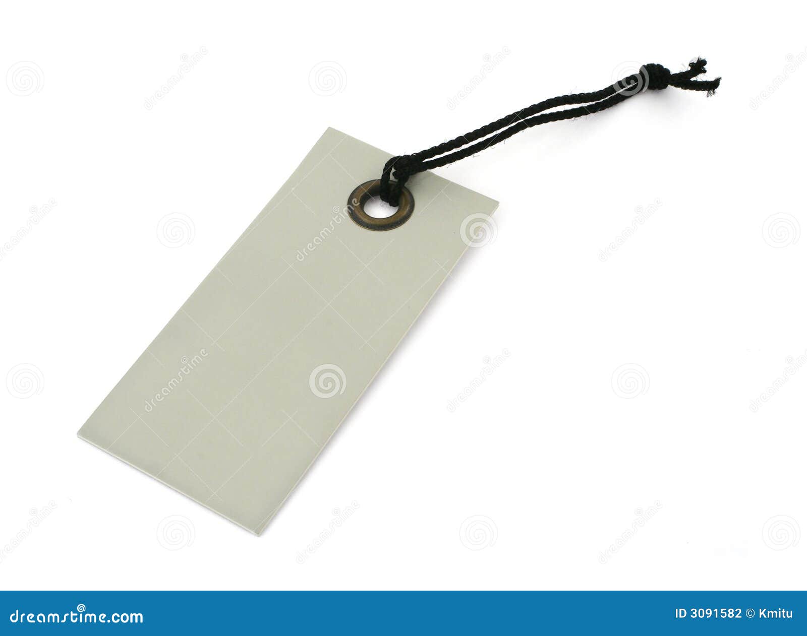 Blank Price Tag With Pink Ribbon Bow On Pink Background. Royalty-Free ...